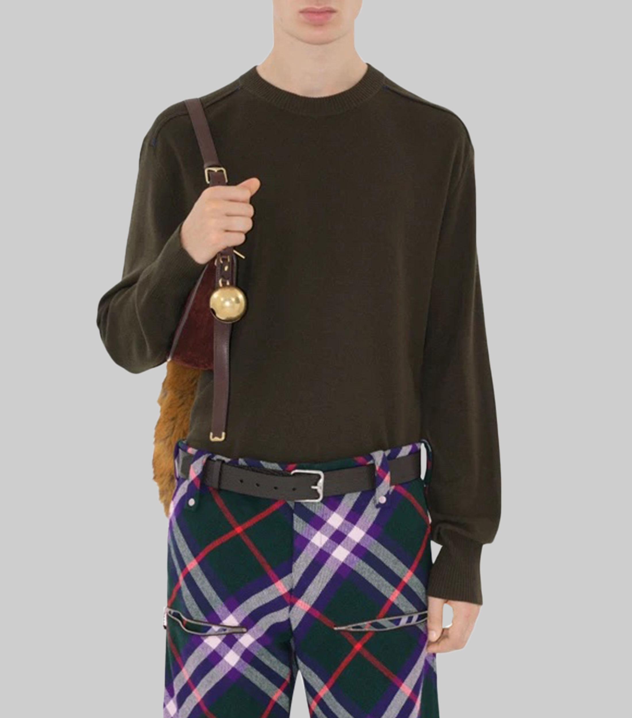 Burberry: Suéter cuello redondo liso Hombre | El Palacio de Hierro