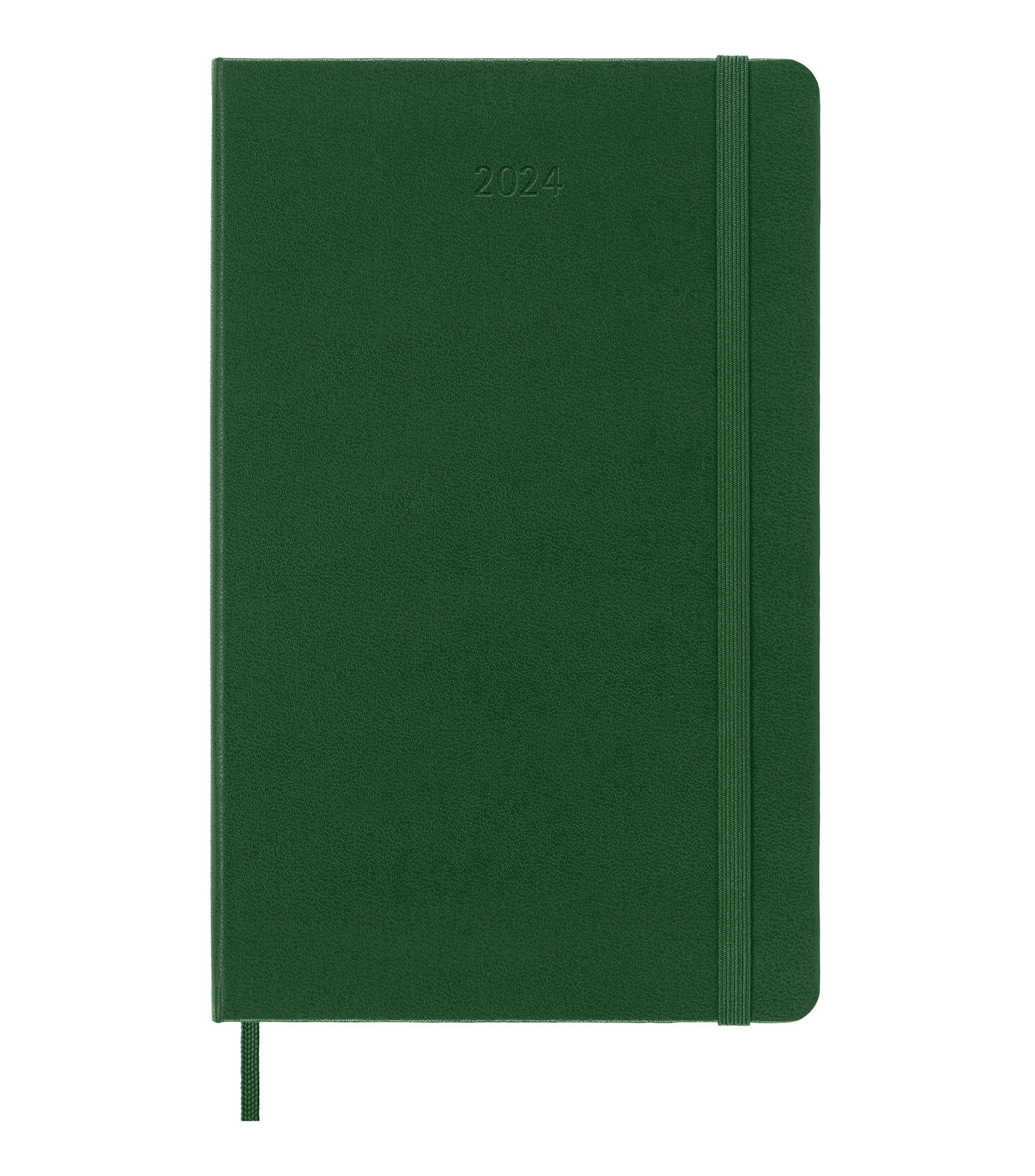 Moleskine Agenda 2024 Semanal Pasta Dura Grande Verde mirto - El ...