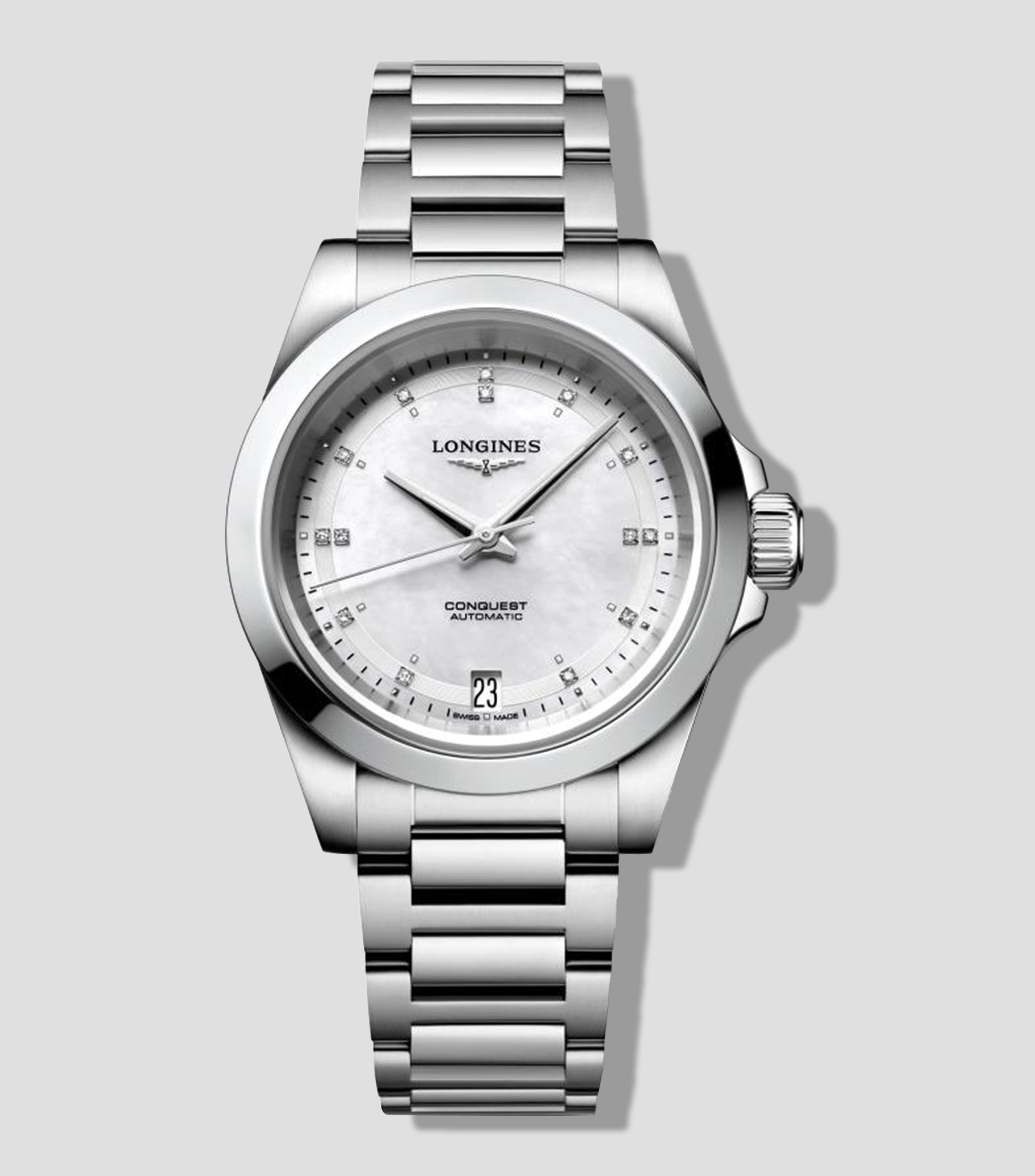 Longines Reloj para Mujer Conquest De Vestir Plateado - El Palacio de Hierro