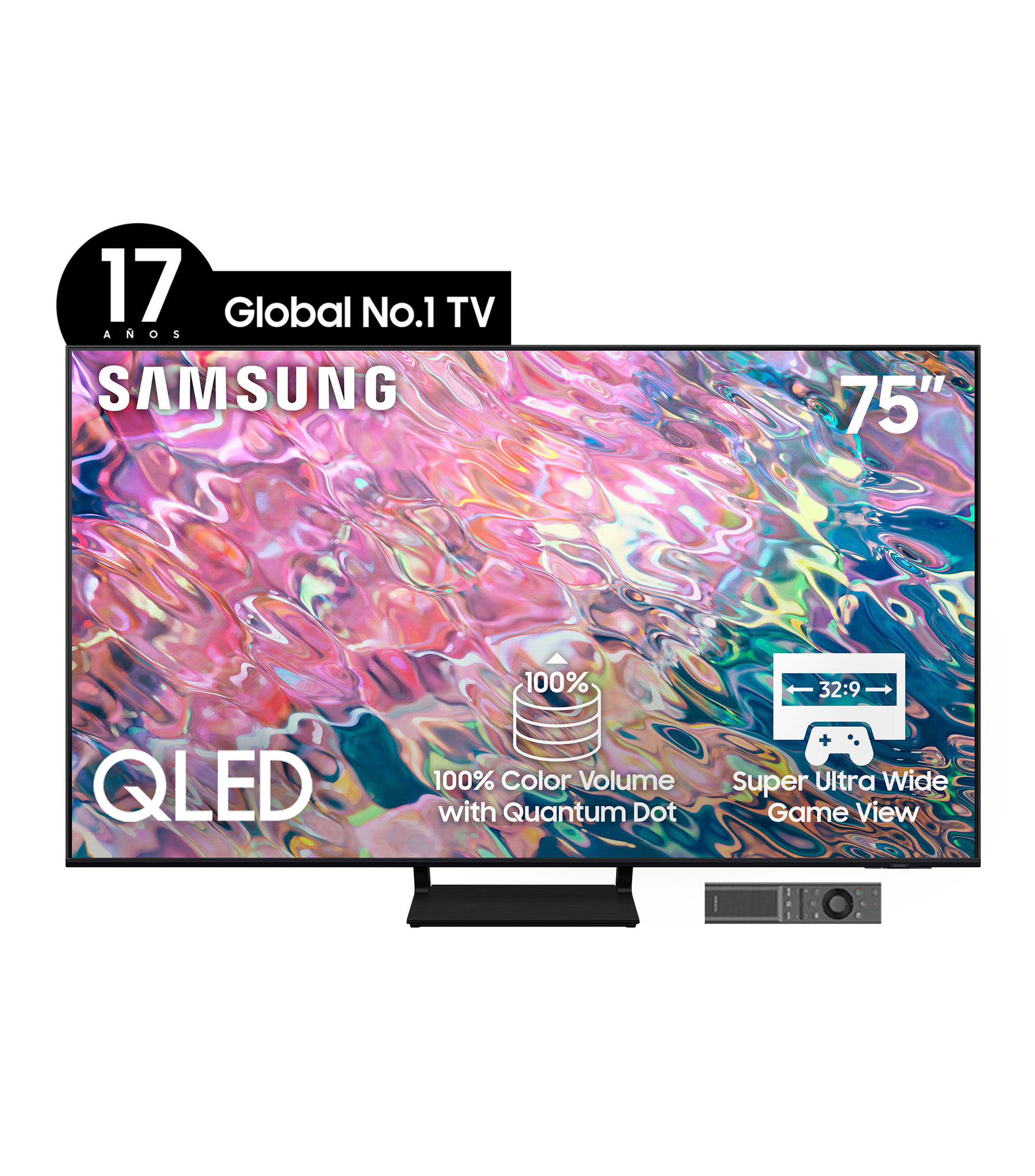 Samsung: Pantalla Samsung 75 Pulgadas Plana QLED 4K QN75Q65BAFXZX | El ...