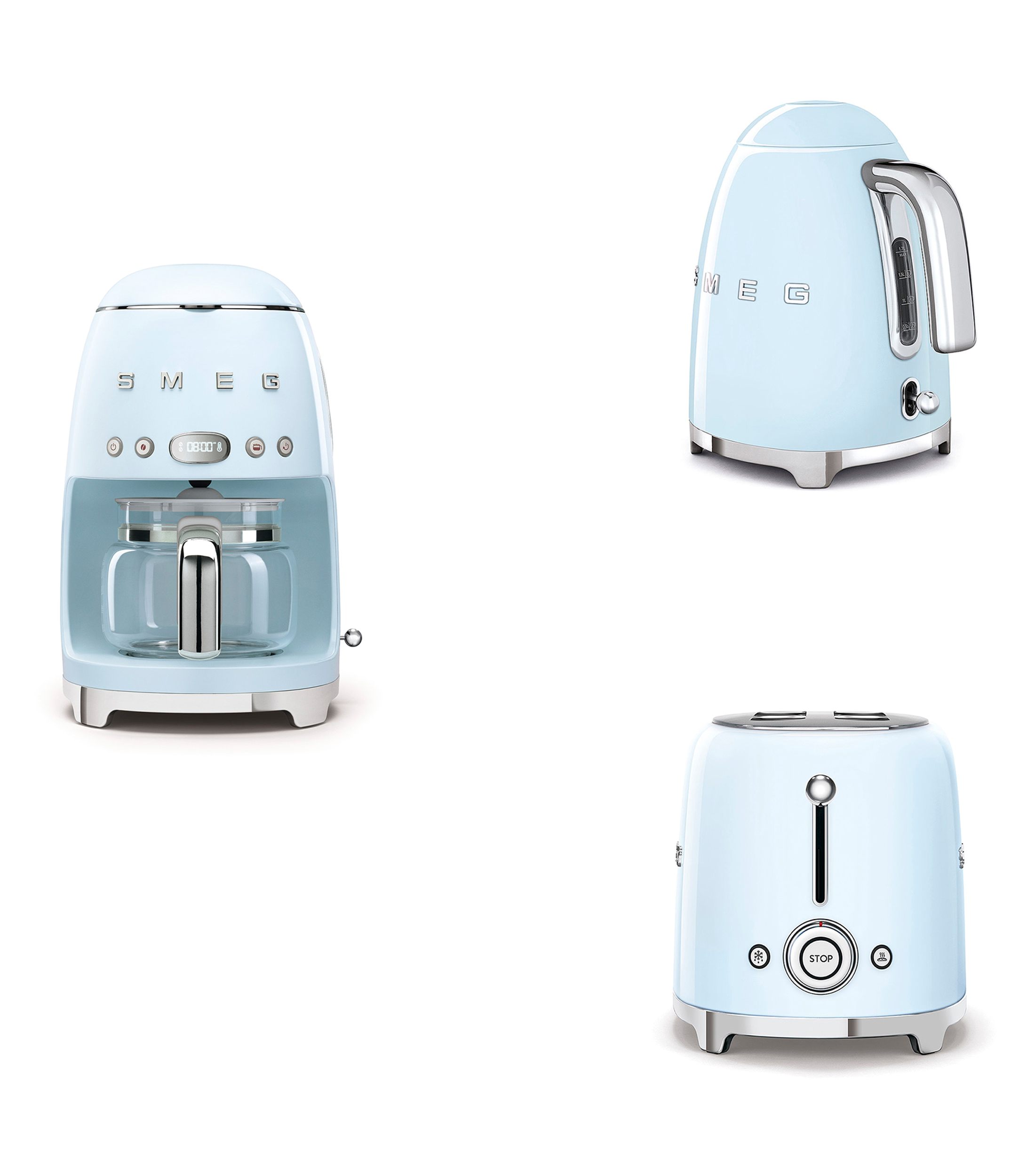 Smeg | COMBO DESAYUNO AZUL PASTEL | El Palacio de Hierro
