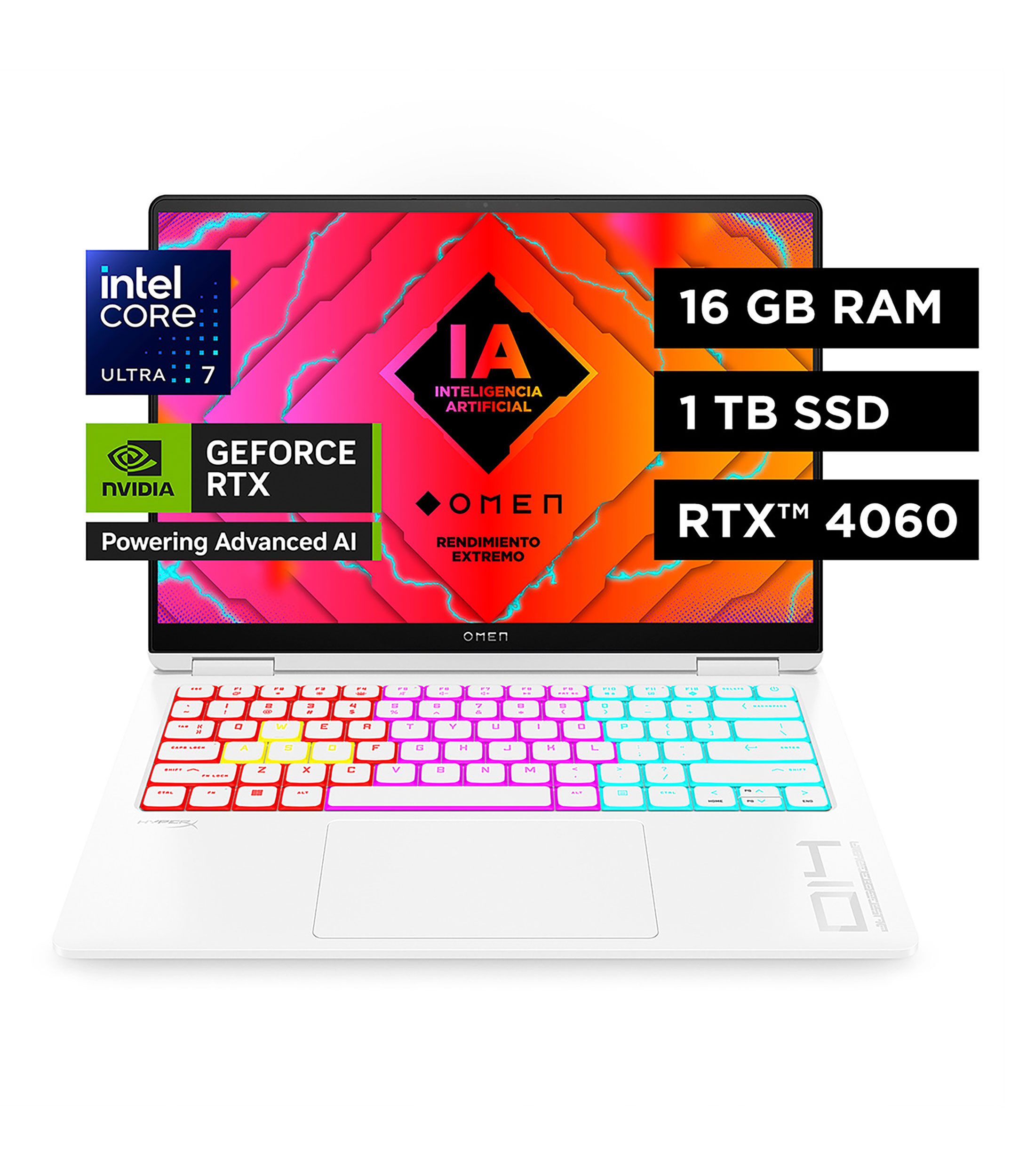 HP: Laptop Gaming Omen 14, 14" Nvidia GFORCE RTX 4060 Intel Core i7 ...