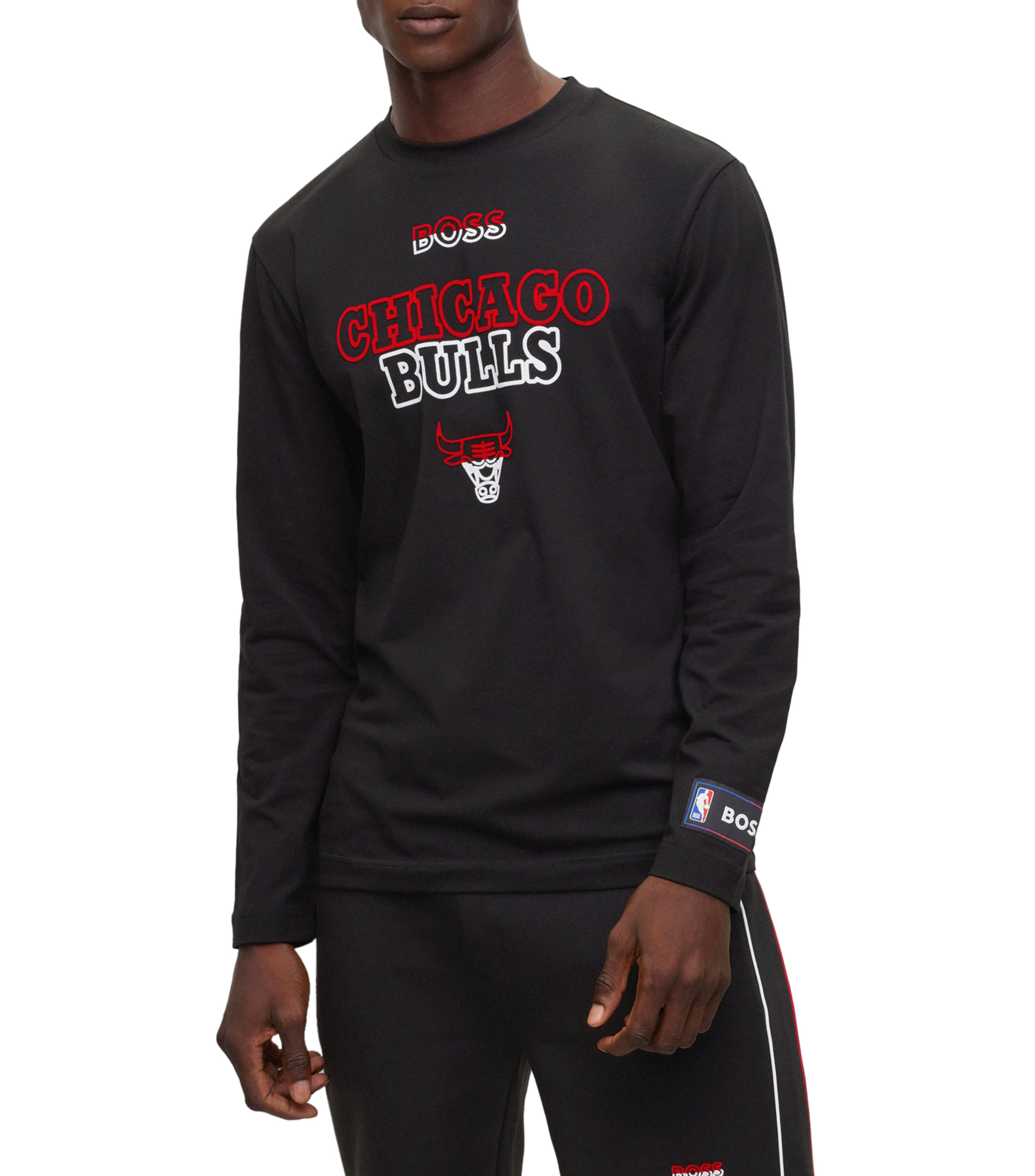 Boss Playera Boss X NBA Regular Fit de algodón elástico con detalle de ...