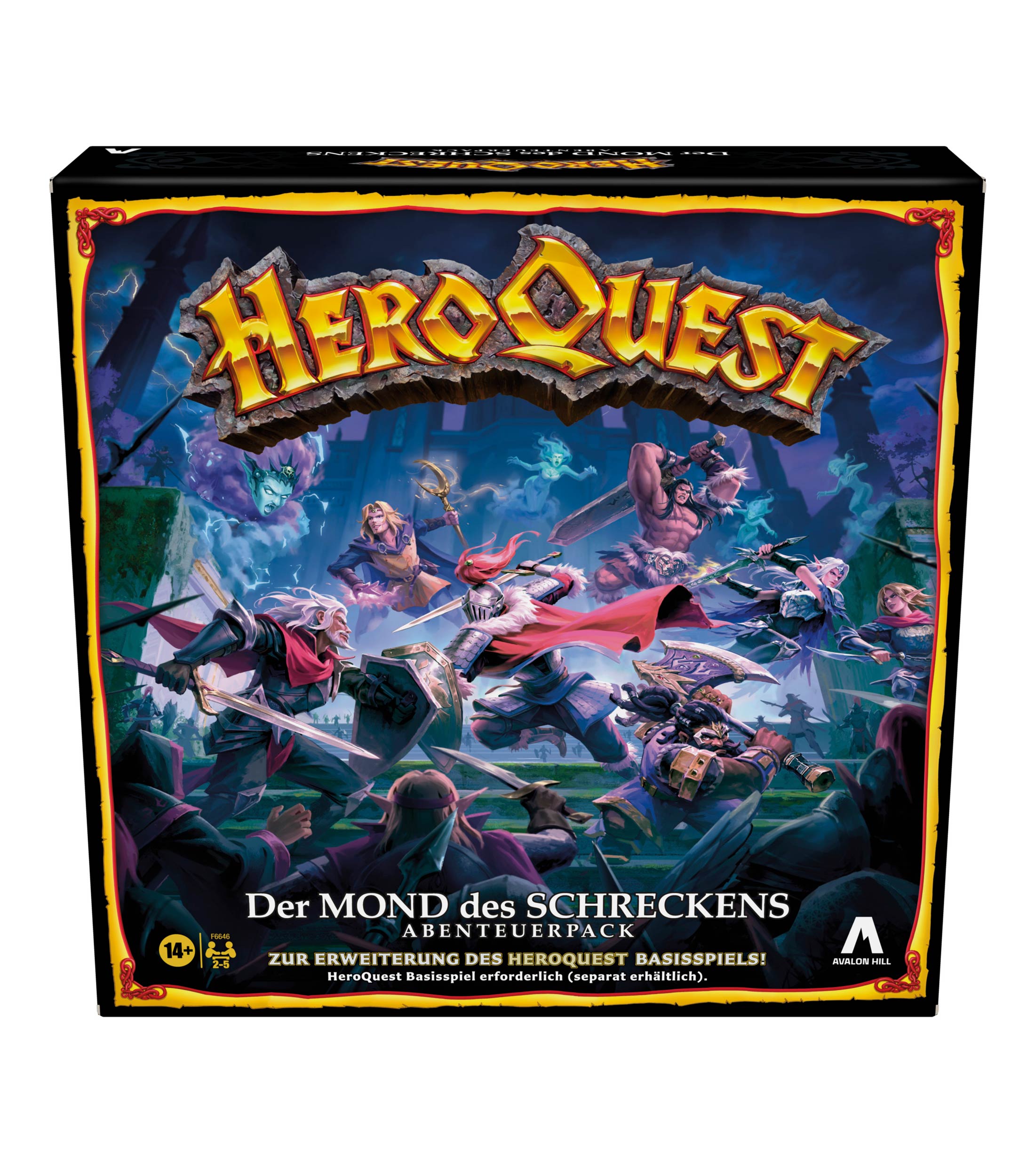 Hasbro: Juego de Mesa Avalon Hill HeroQuest Pack de Misión La Luna del ...