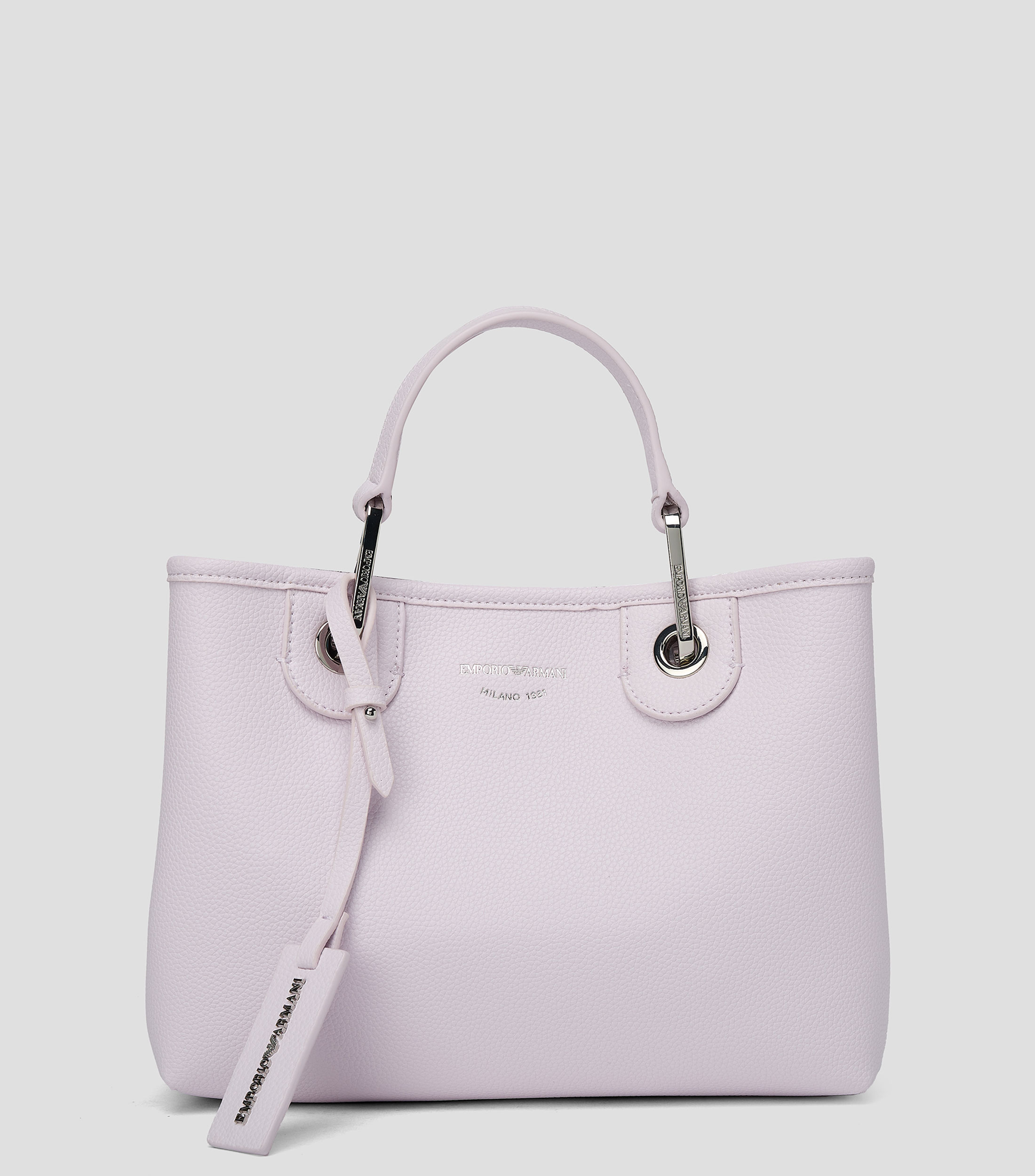 Emporio Armani Bolsa tote lila granulada Mujer - El Palacio de Hierro