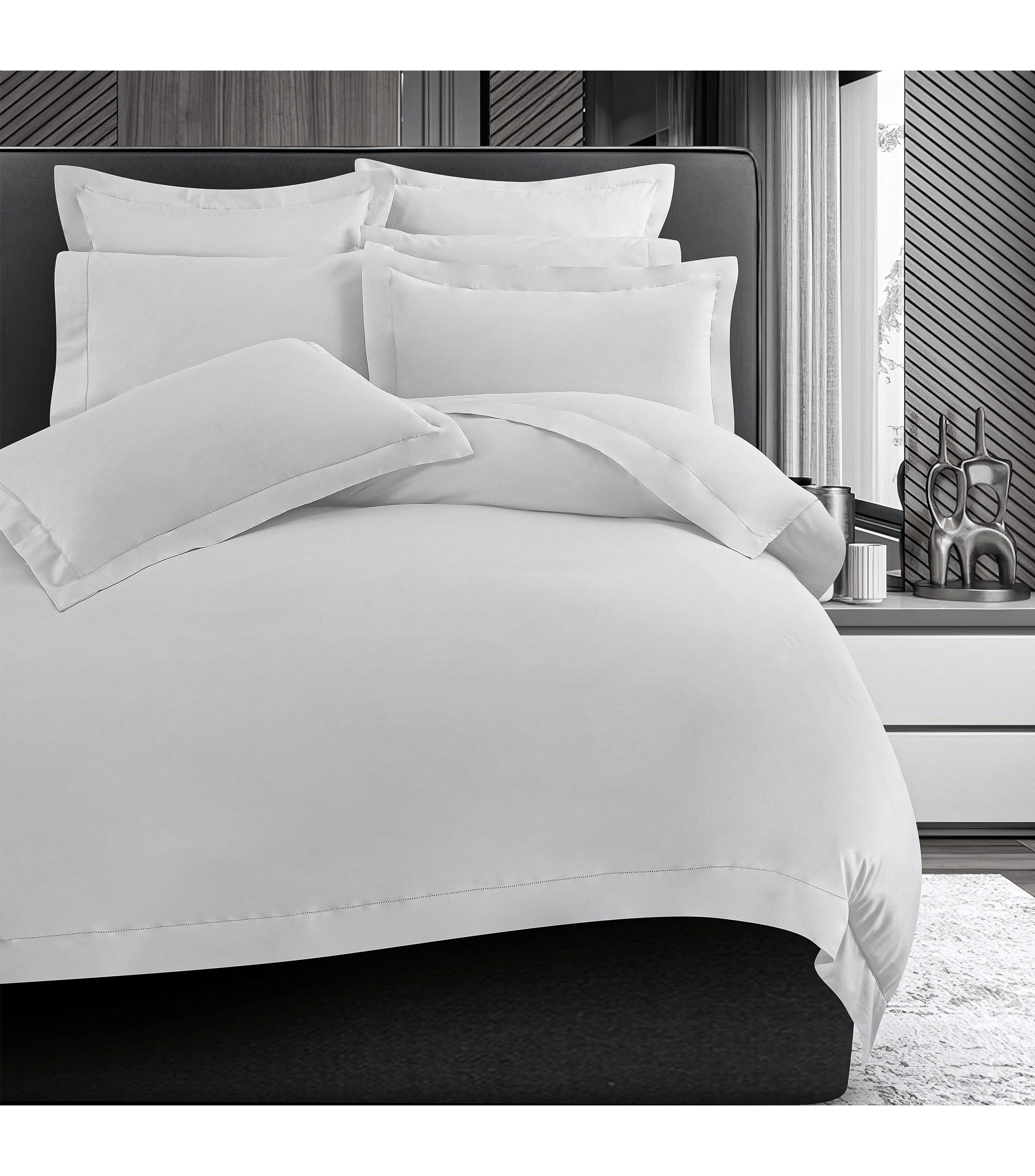 Casa Palacio: Juego de Sabanas Queen Size en Algodón Royal Gris Plata ...