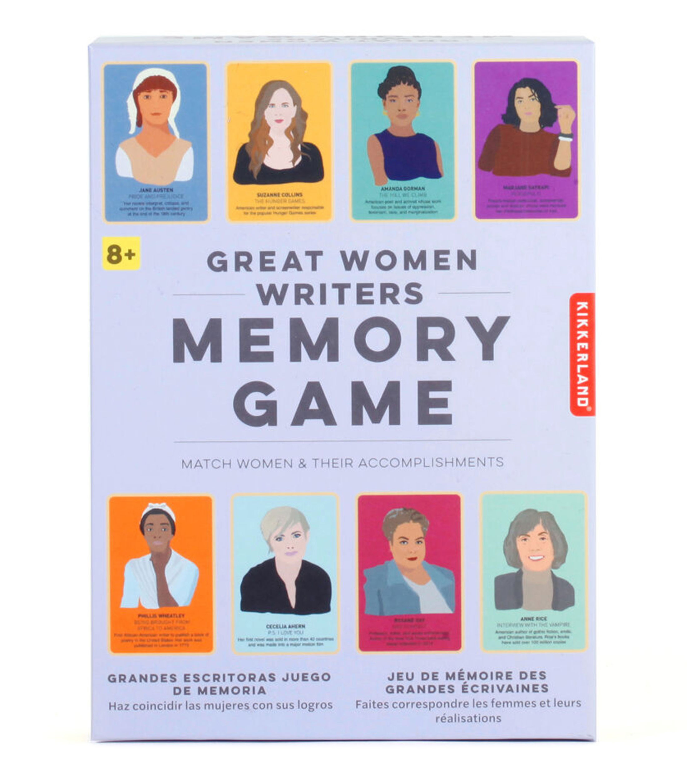 Kikkerland Juego de Memoria Grandes Escritoras - El Palacio de Hierro