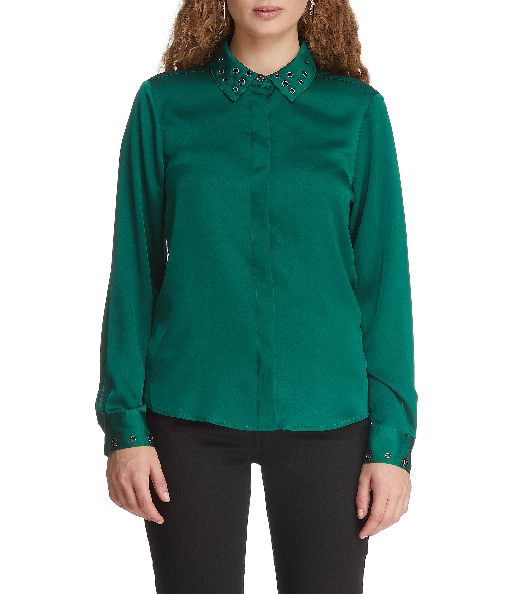 Karl Lagerfeld: Camisa lisa manga larga Mujer | El Palacio de Hierro