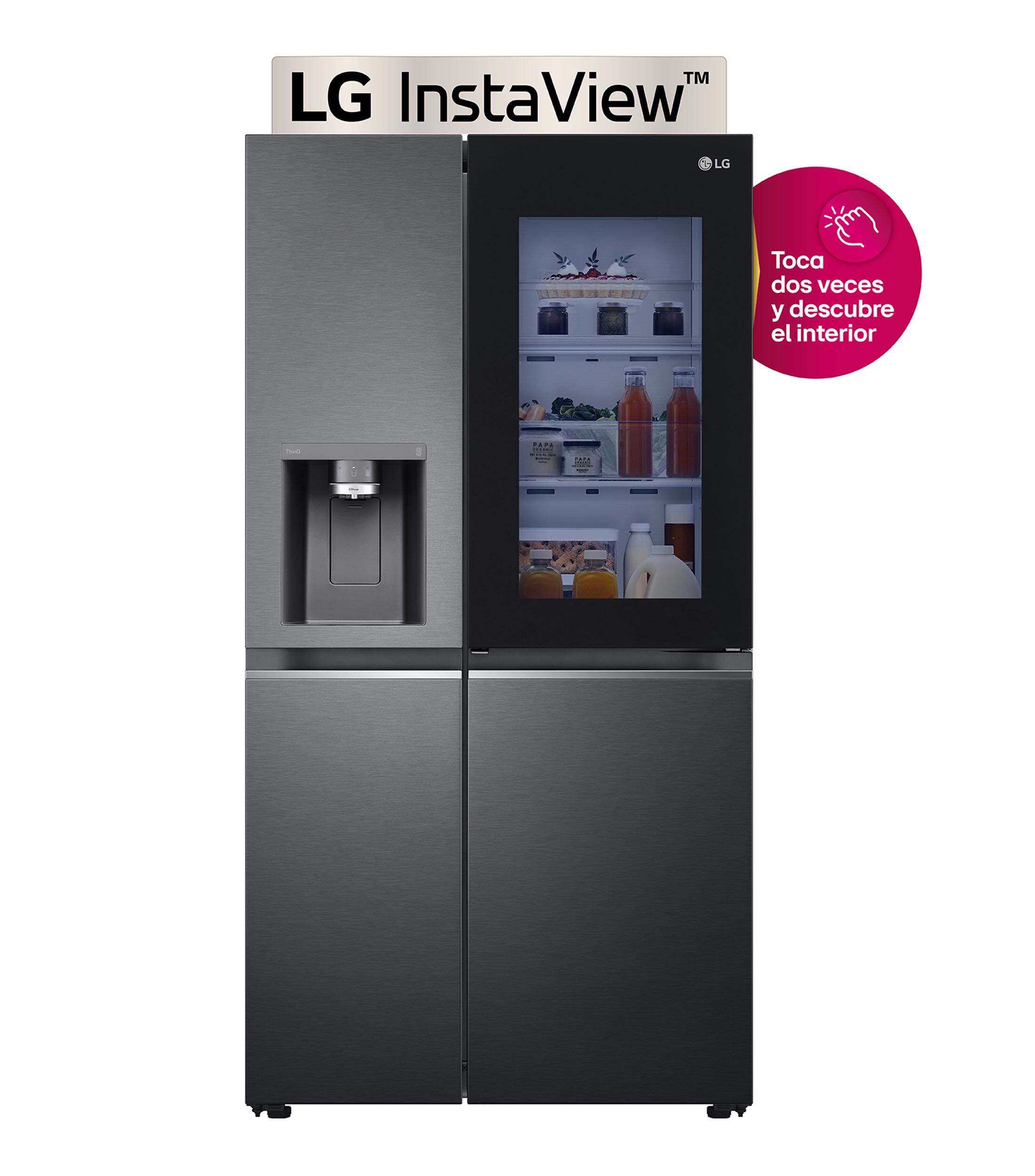 LG: Refrigerador InstaView Dúplex Door-in-Door VS22XCT 22.5 p3 Negro | El Palacio de Hierro