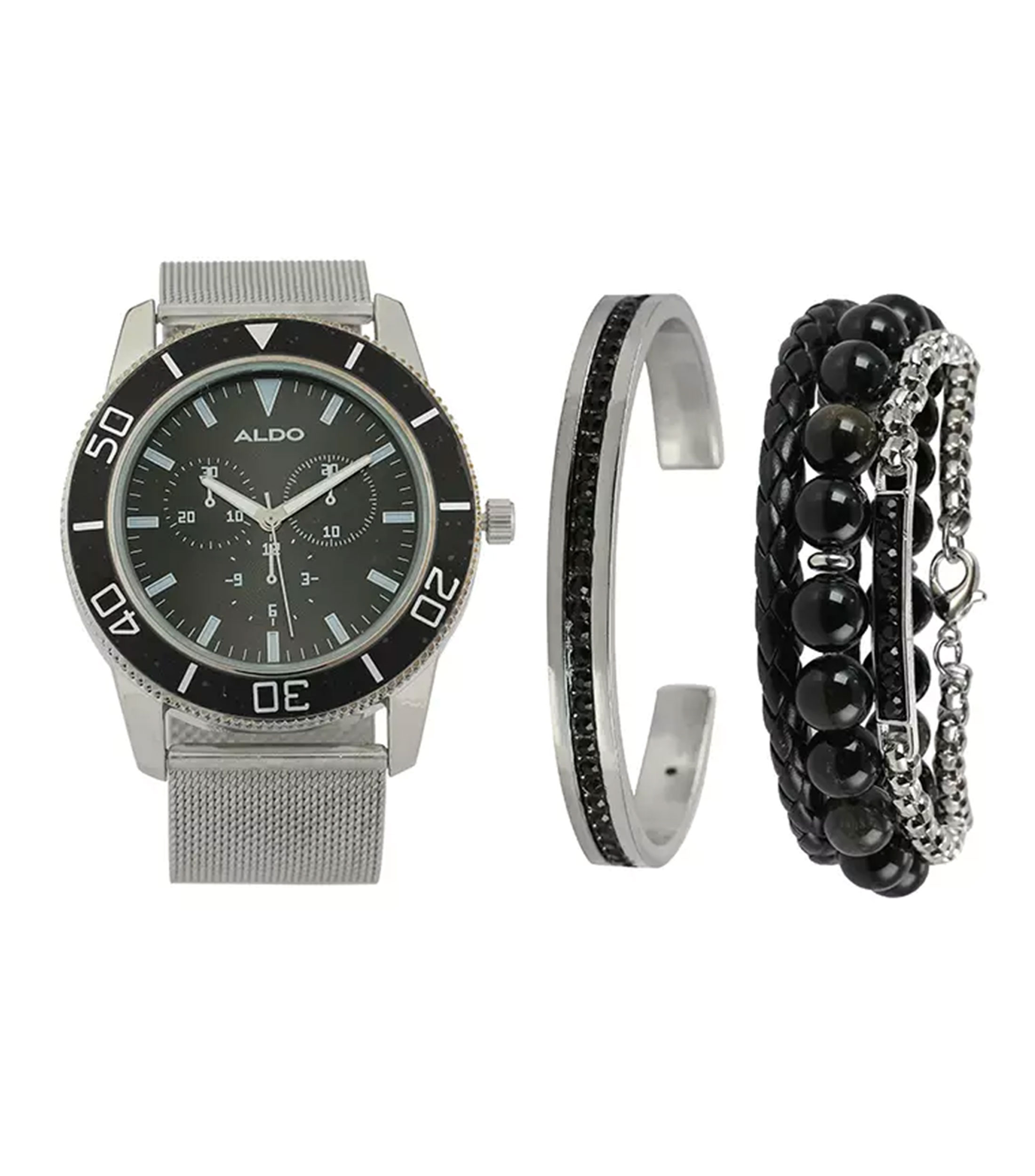 Aldo Set de Reloj con 3 pulseras y un brazalete Artiller Hombre - El ...