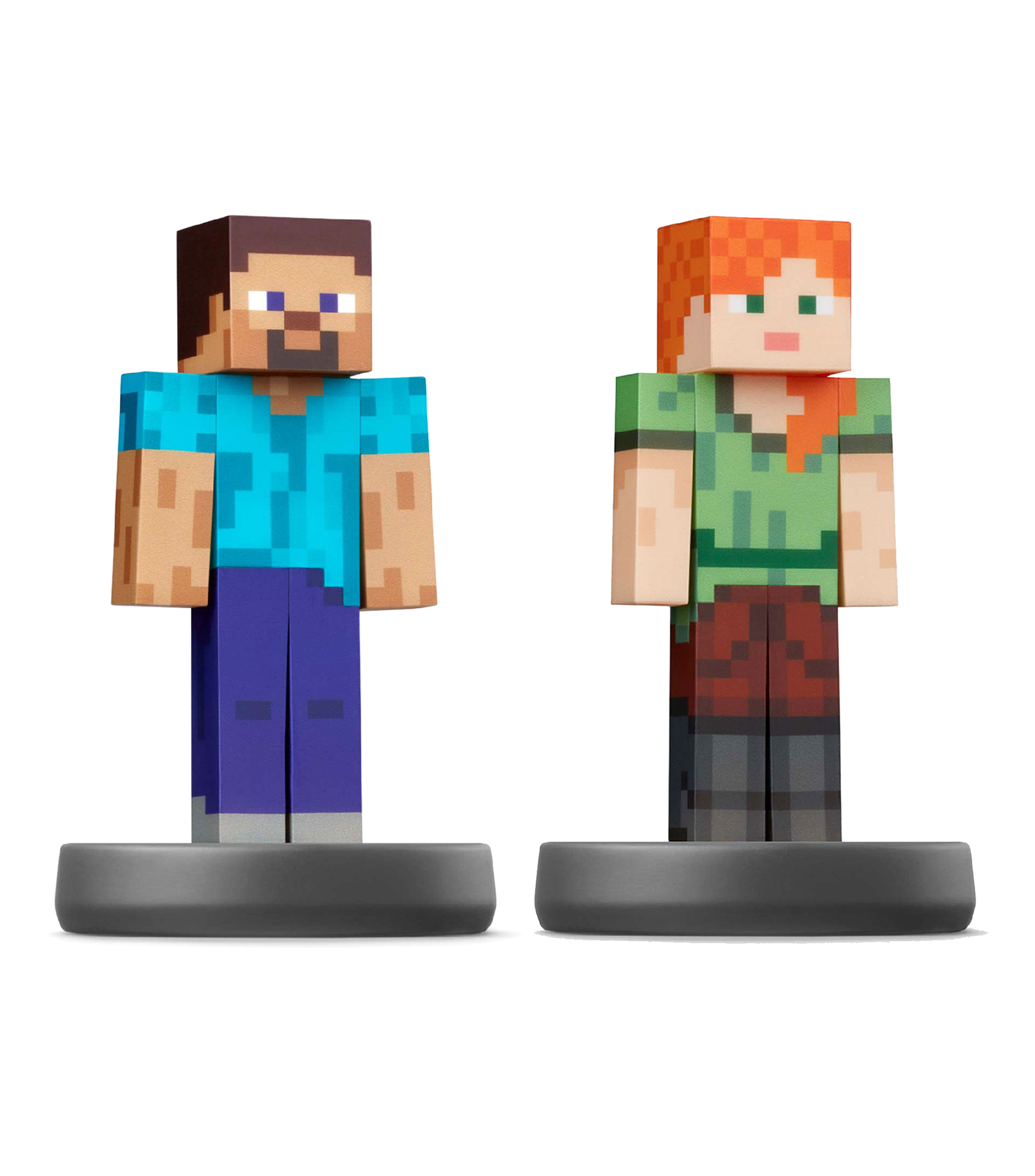 Nintendo Figuras Amiibo Super Smash Bros Steve + Alex Minecraft - El ...