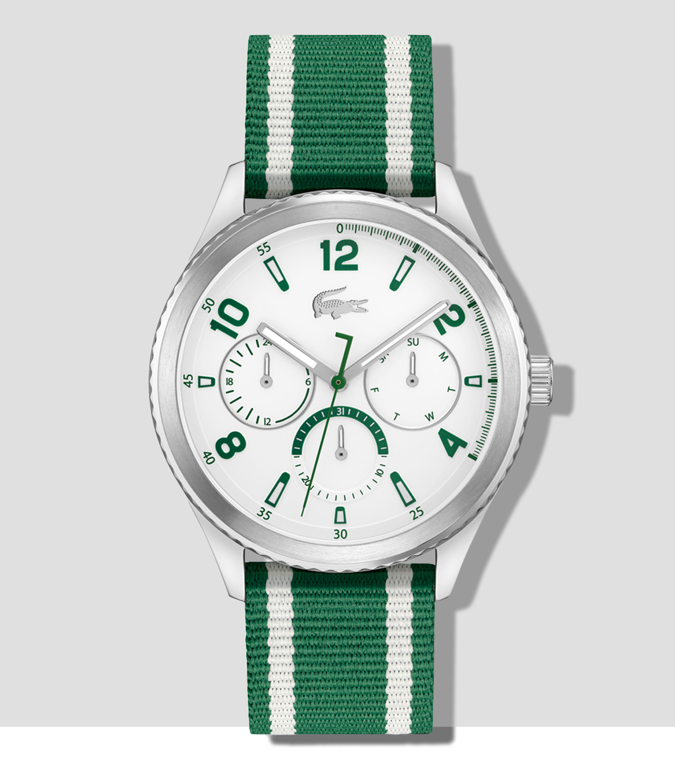 Lacoste: Reloj para Hombre Deuce Deportivo, Plateado | El Palacio de Hierro