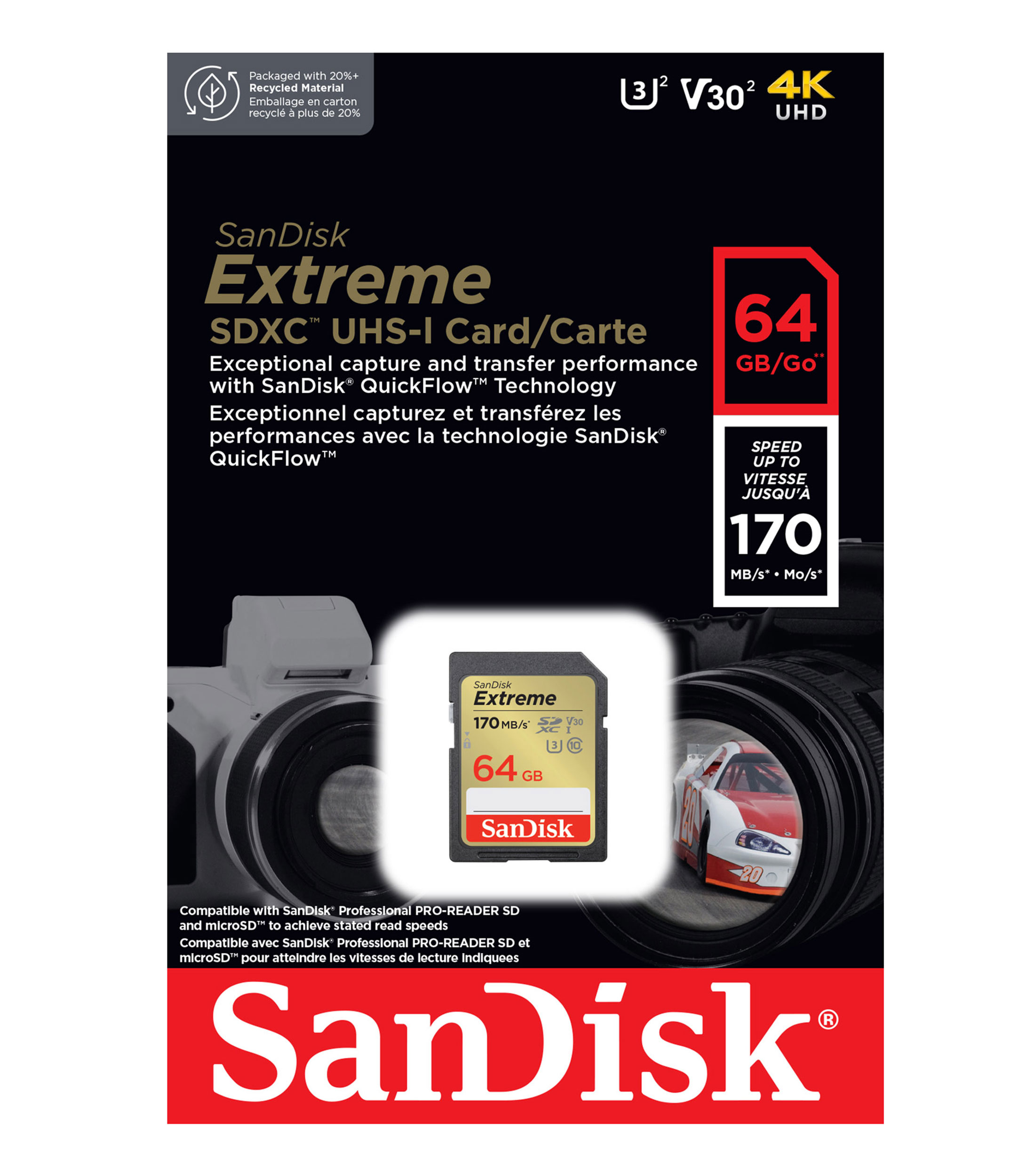 Sandisk Tarjeta de Memoria SD Extreme 64 GB - El Palacio de Hierro