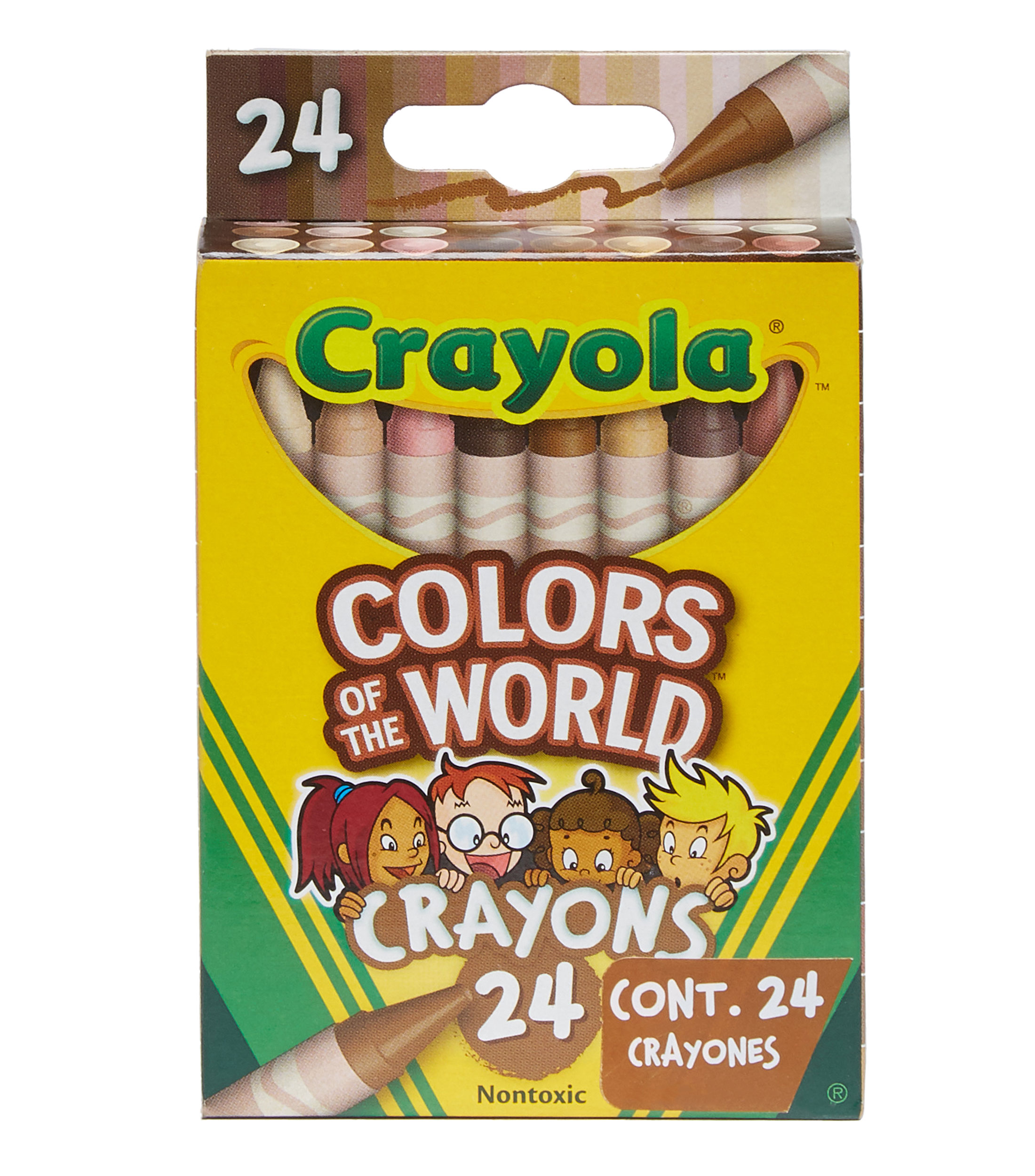 Crayola Crayones "Tonos de Piel del Mundo", 24 Piezas - El Palacio de Hierro