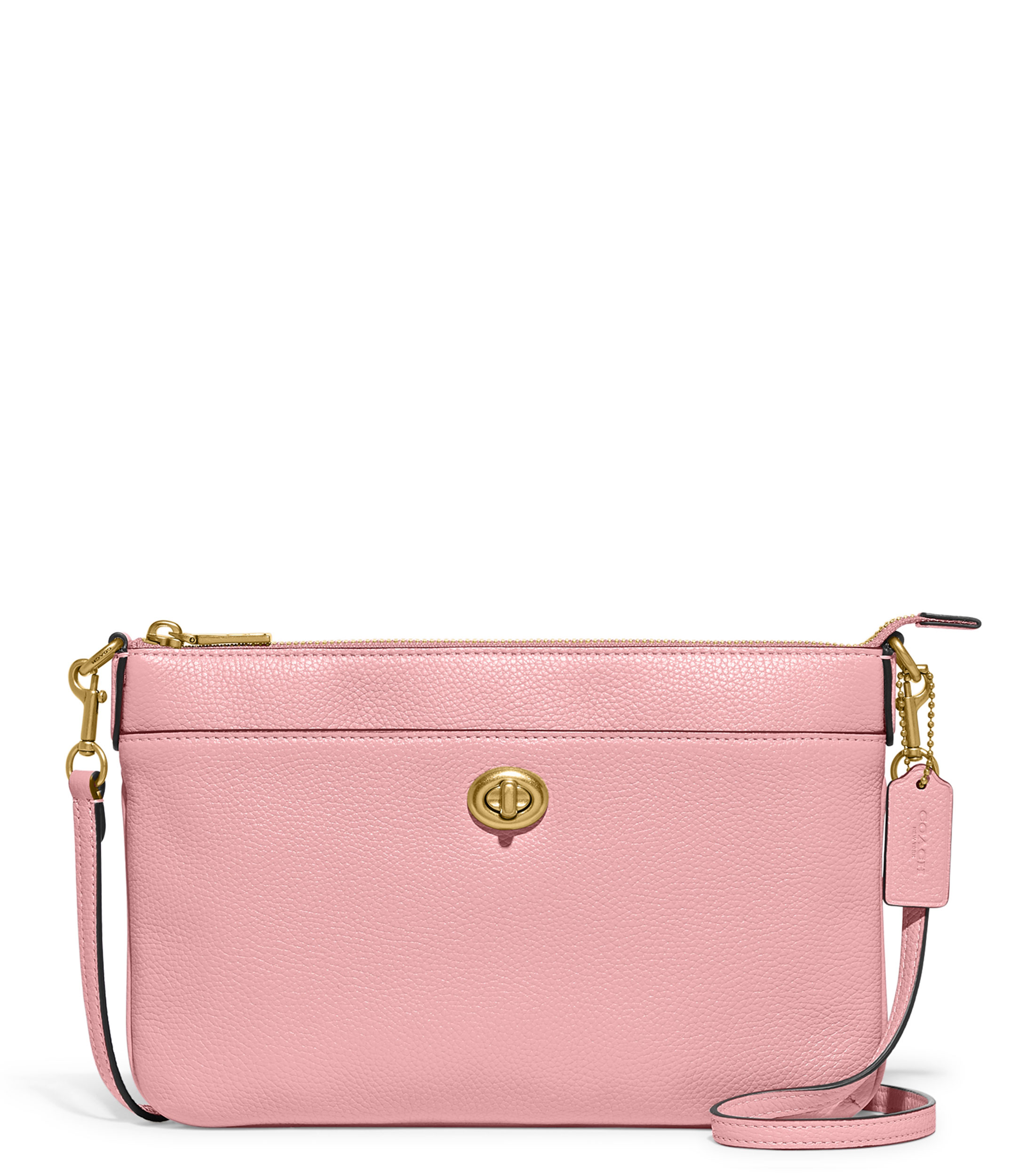 COACH: Bolso Crossbody rosa en piel Polly granulado Mujer | El Palacio ...