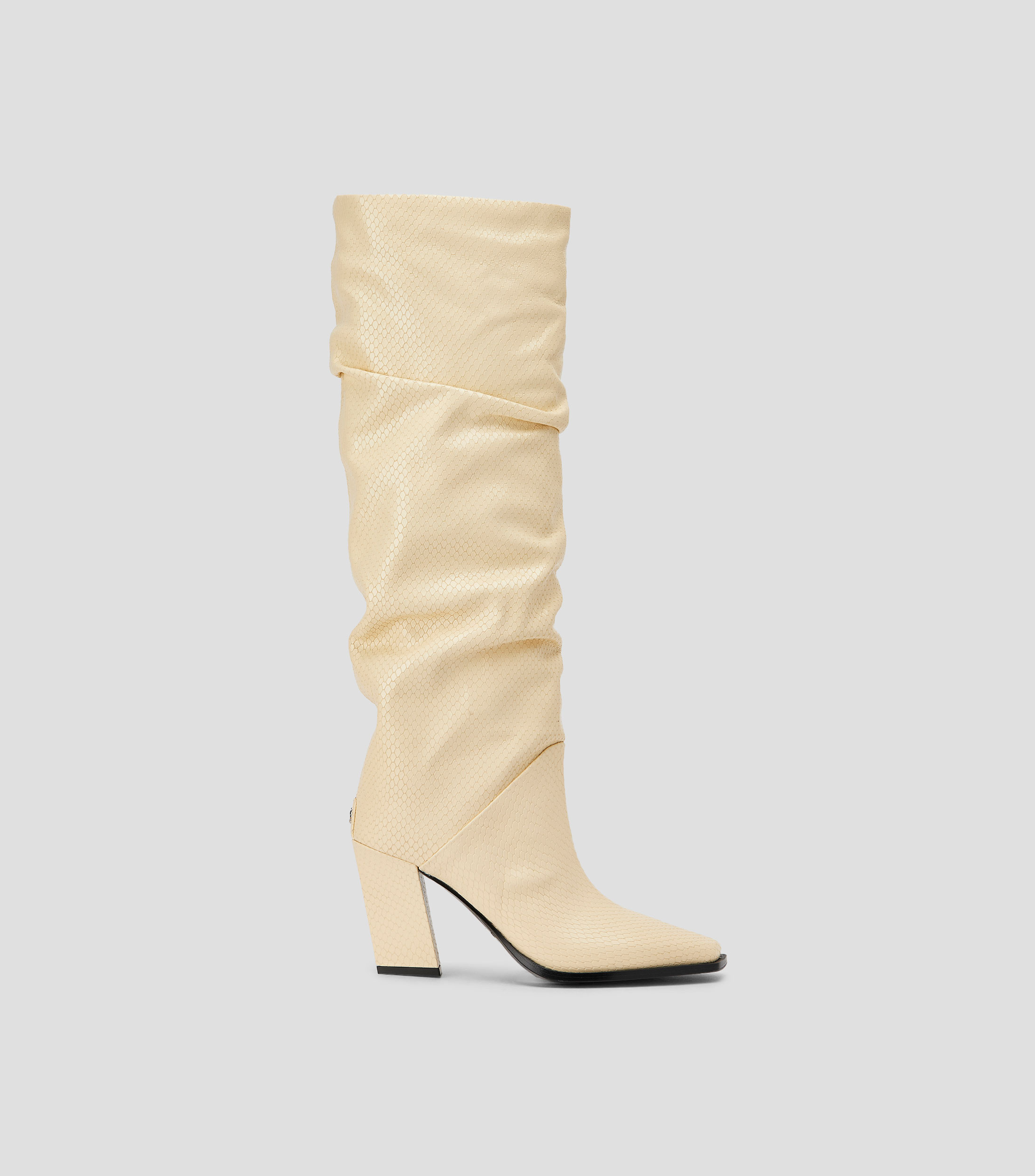 Jimmy Choo Botas vaqueras largas Hart en piel con tacón alto ancho ...