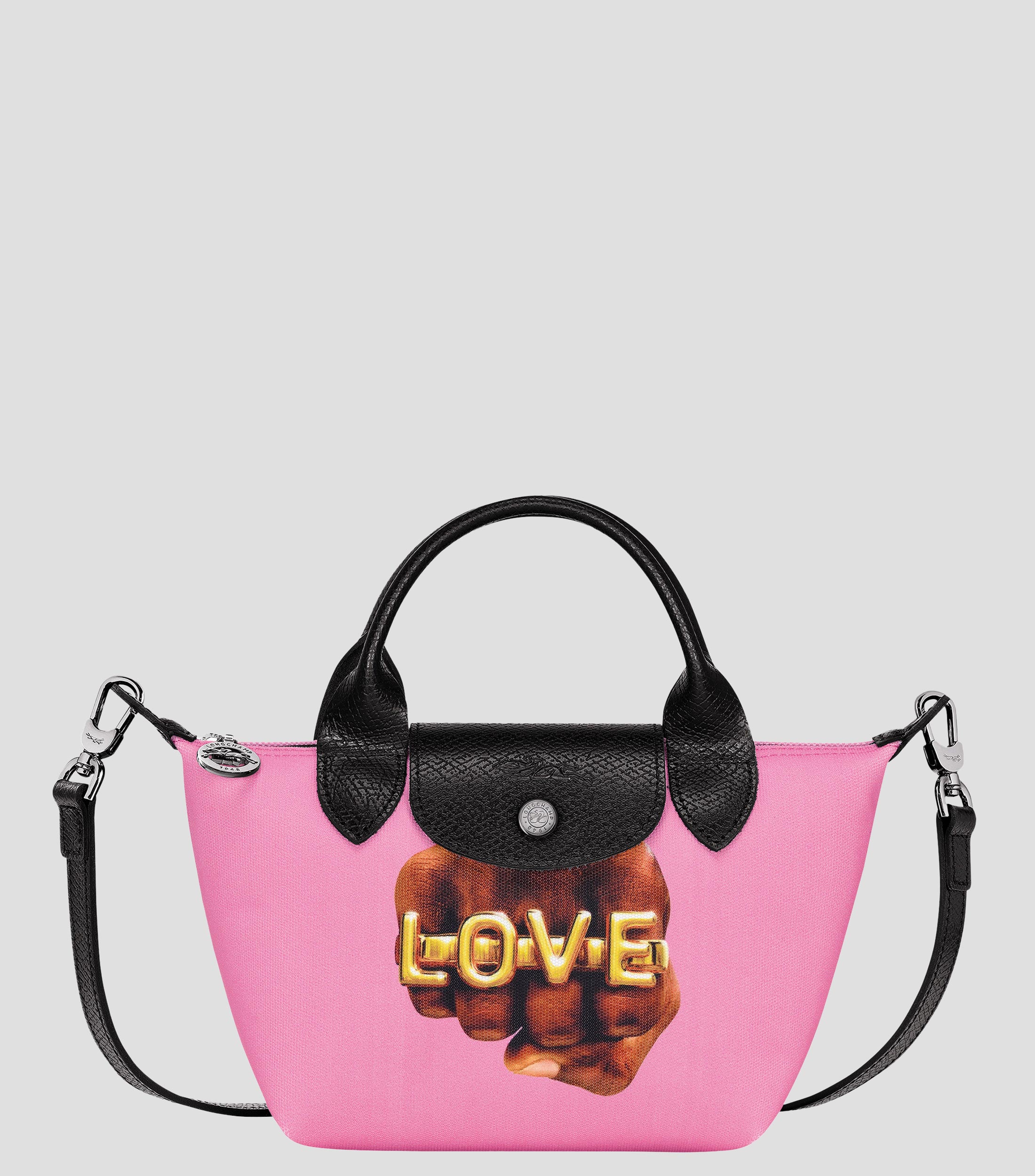 Longchamp: Bolso Tote XS rosa Longchamp x Toilet Paper Mujer | El ...