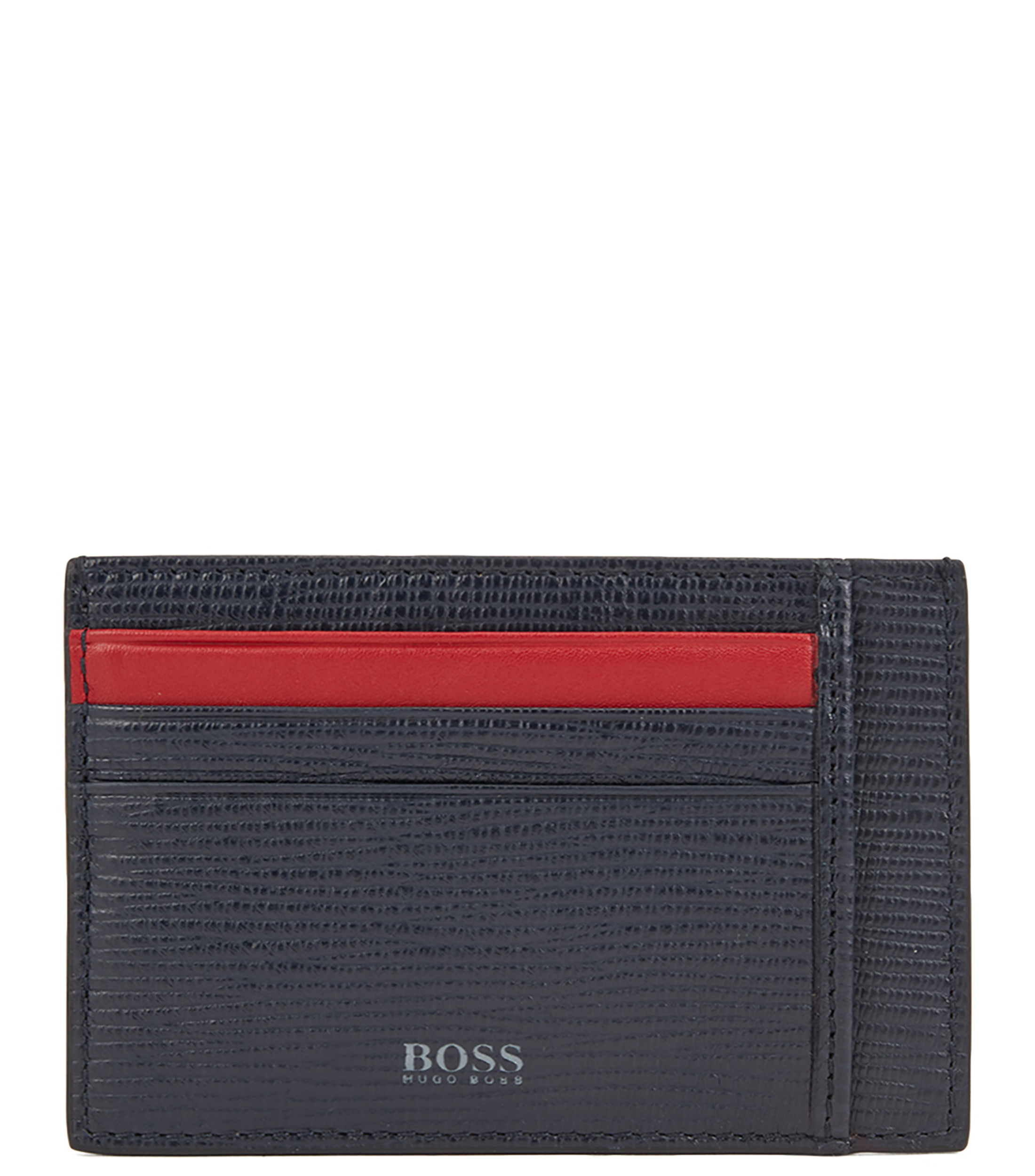 Hugo Boss Tarjetero en piel italiana grabada con las iniciales ...