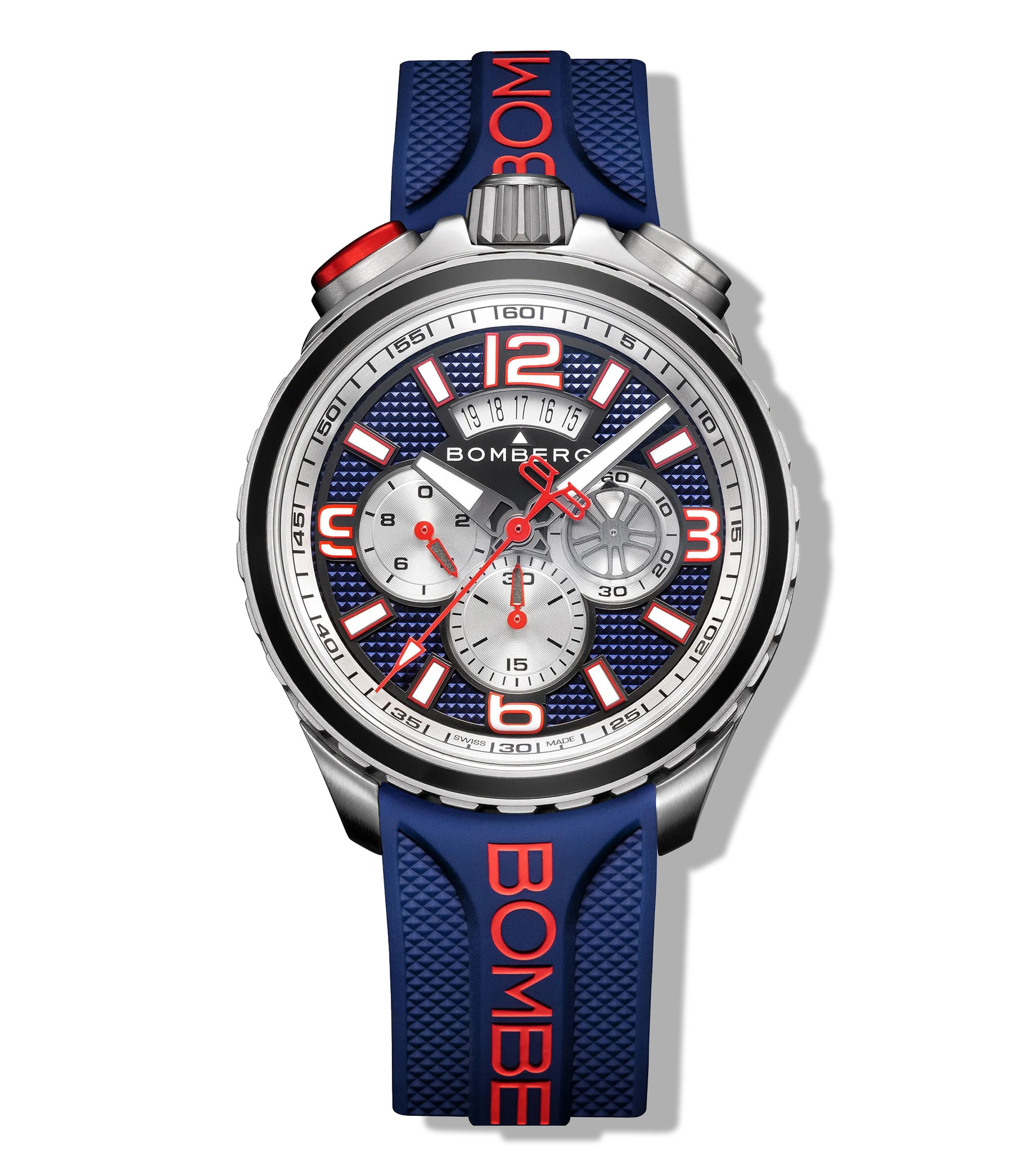 Bomberg Reloj Bolt 68 Heritage Blue Red Hombre - El Palacio de Hierro
