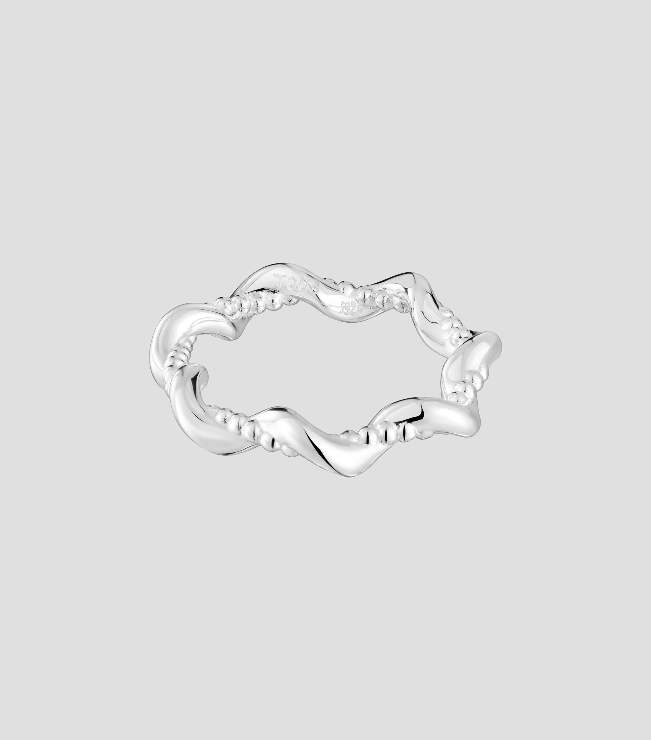 Tous Anillo mediano en plata Twisted Mujer - El Palacio de Hierro