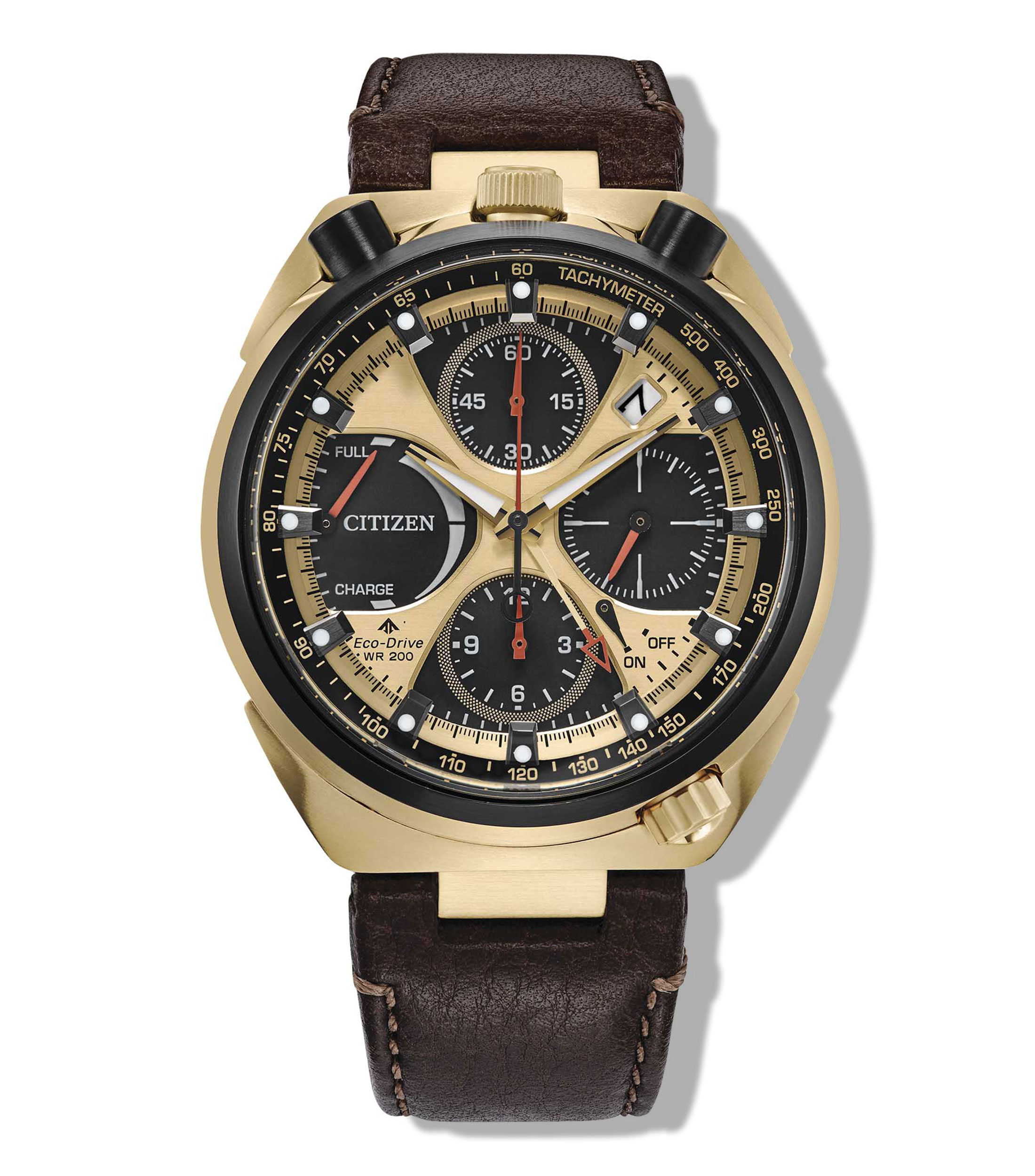 Citizen Reloj para hombre Promaster Tsuno Chrono Deportivo, Dorado ...