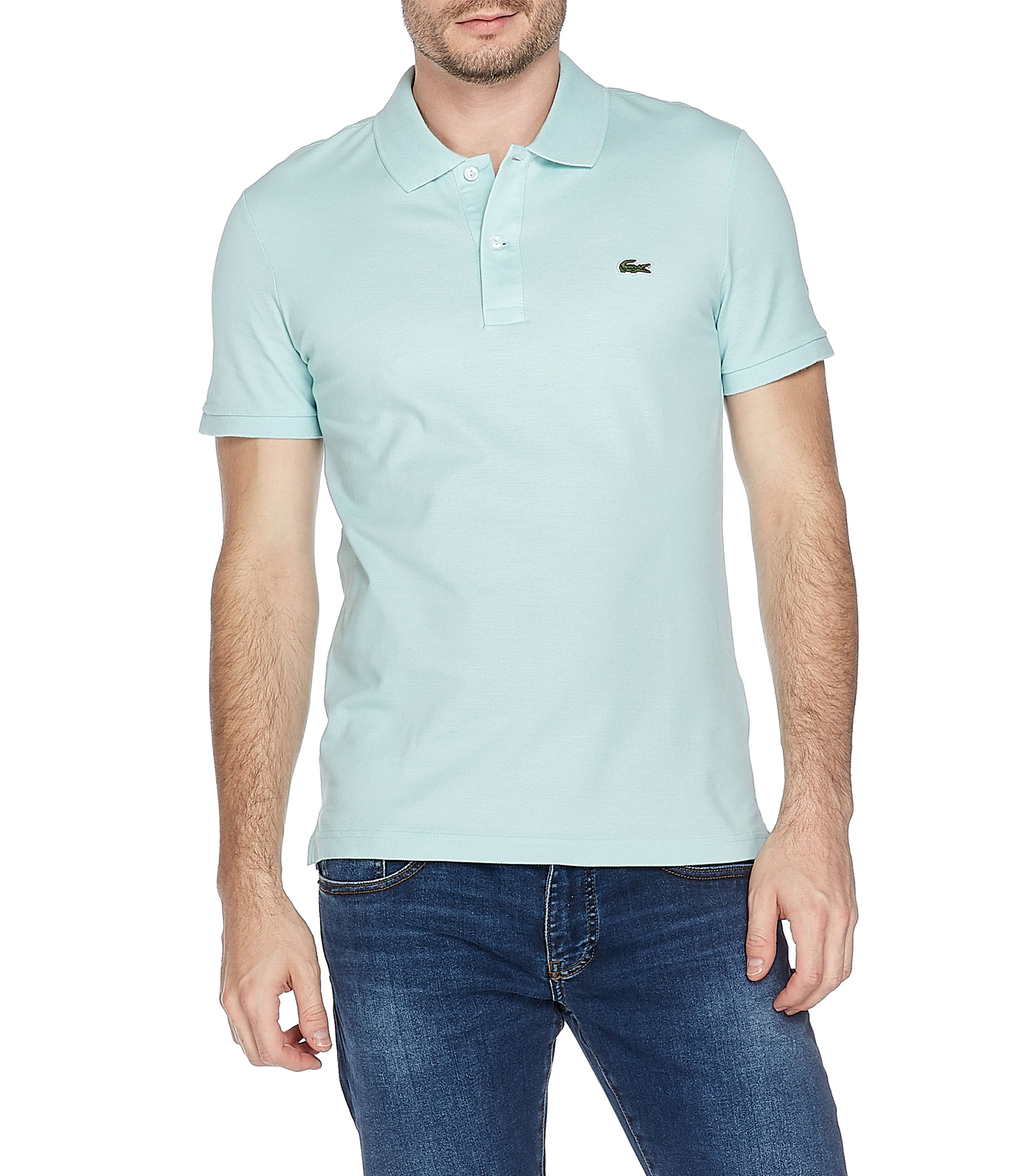 Lacoste Playera polo con cocodrilo bordado Hombre - El Palacio de Hierro