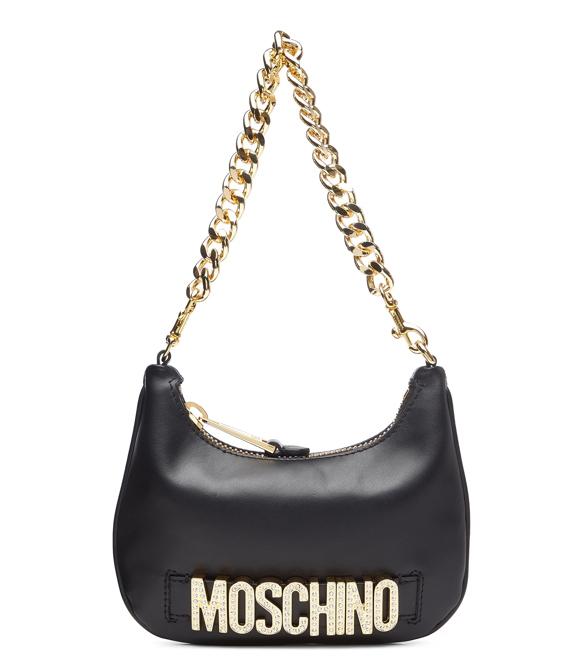 Moschino: Bolso Shoulder negro en piel Mujer | El Palacio de Hierro