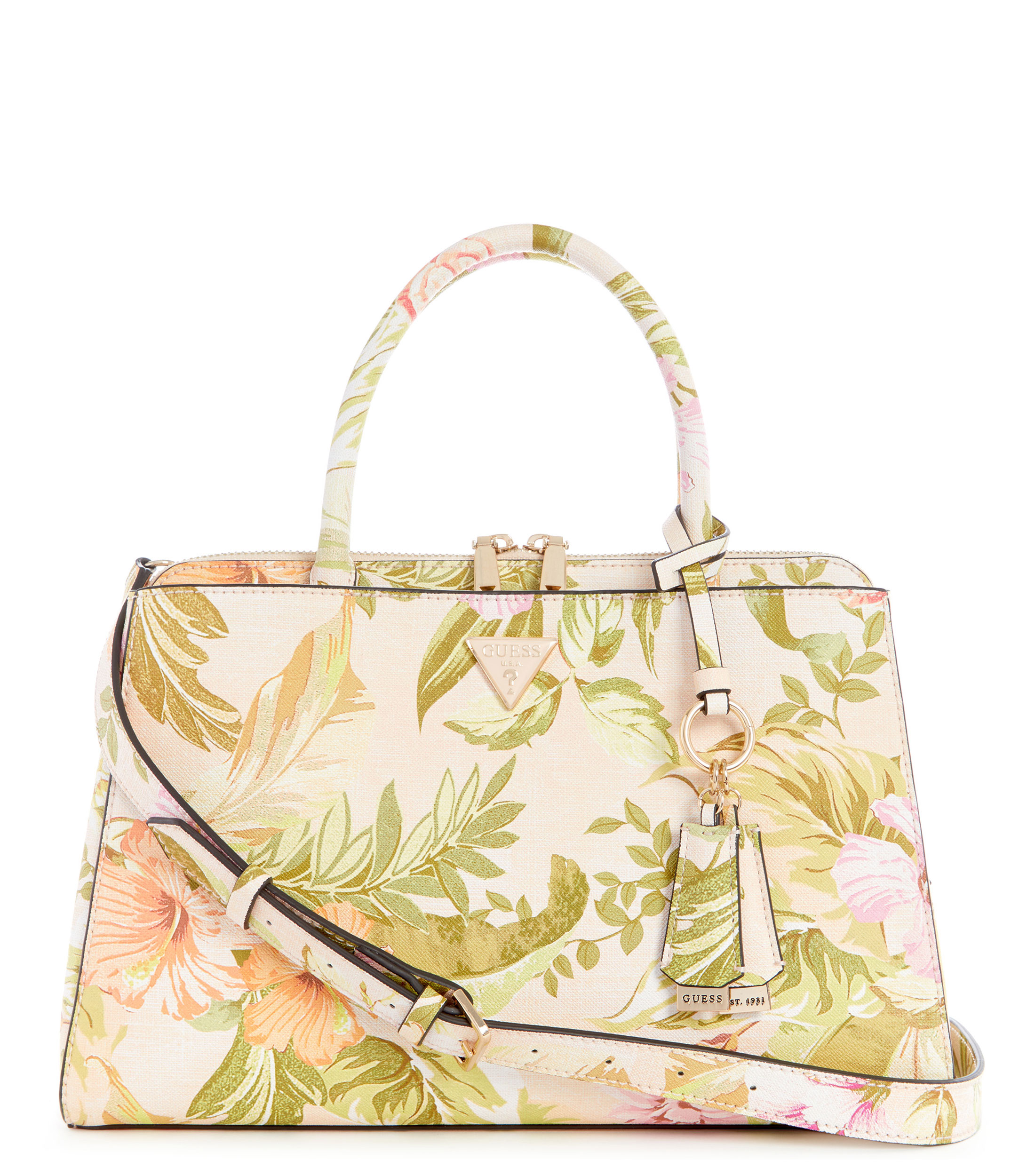 Guess: Bolso Satchel multicolor Emiliya Mujer | El Palacio de Hierro
