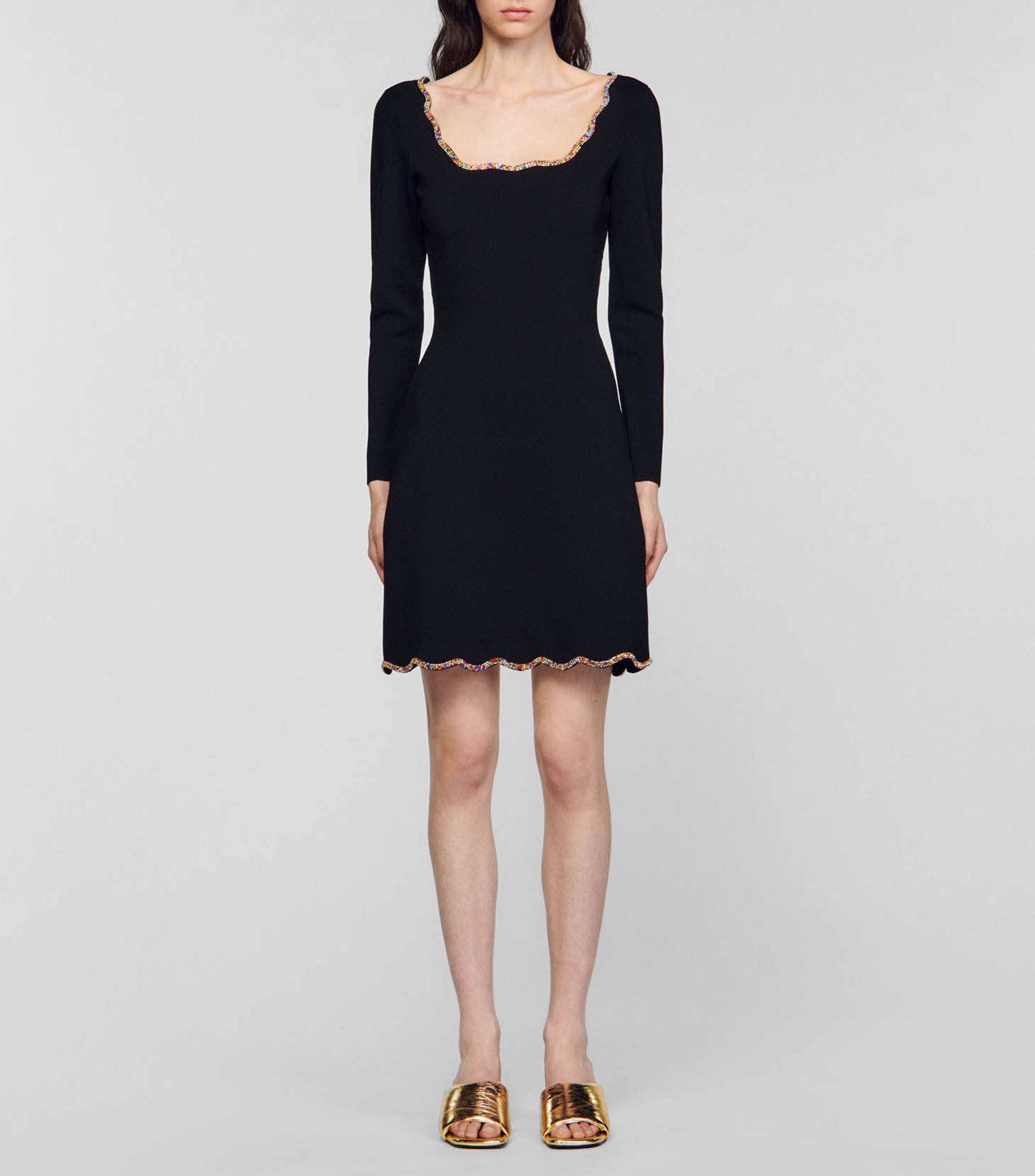 Sandro: Vestido mini con manga larga Nourit Mujer | El Palacio de Hierro