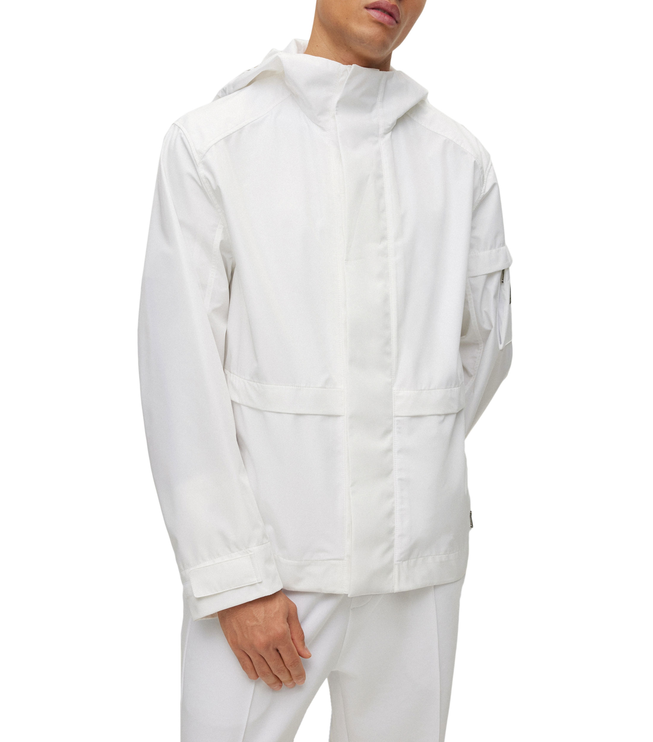 Boss: Chamarra Boss x Matteo Berrettini con capucha y logo Hombre | El ...