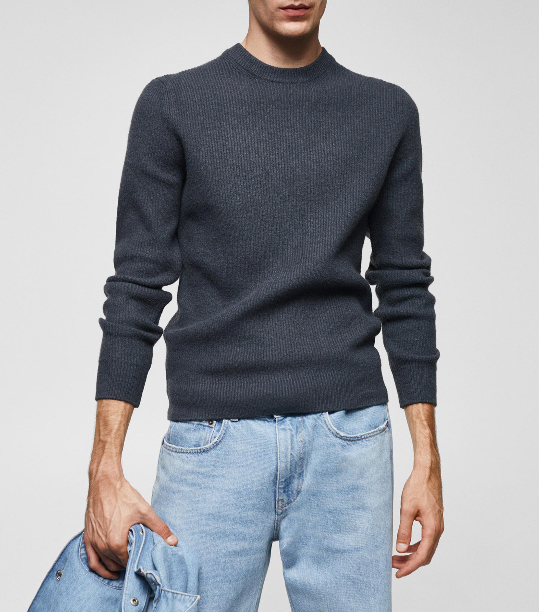 Mango: Suéter cuello redondo liso Hombre | El Palacio de Hierro