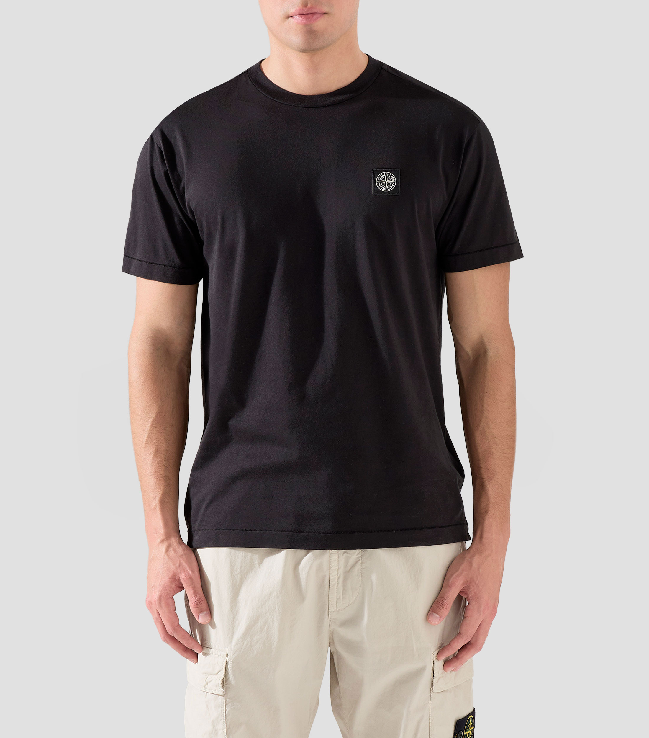 Stone Island: Playera de cuello redondo con manga corta Hombre | El ...