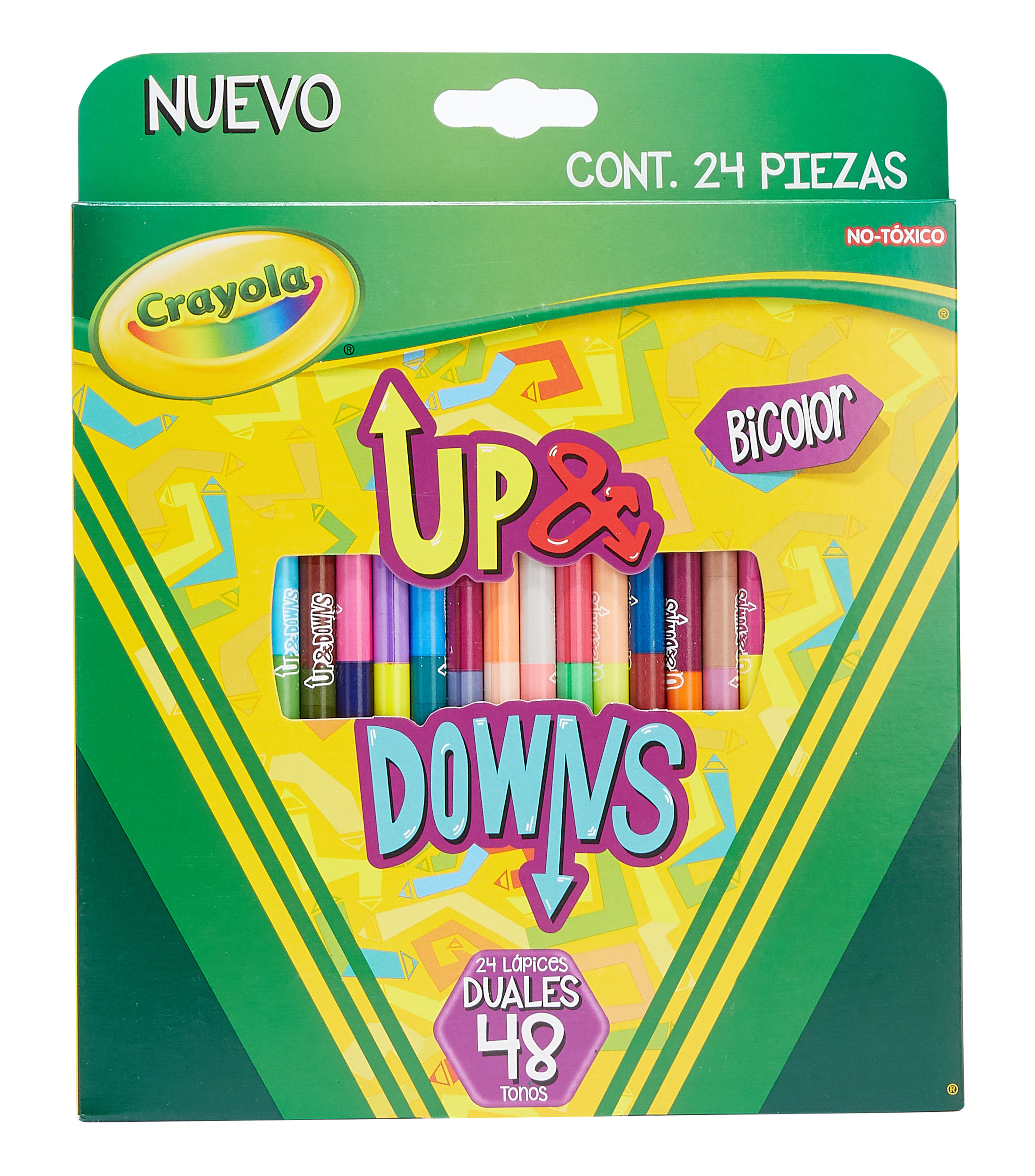 Crayola Set 24 Lápices de Color Duales Up&Downs - El Palacio de Hierro