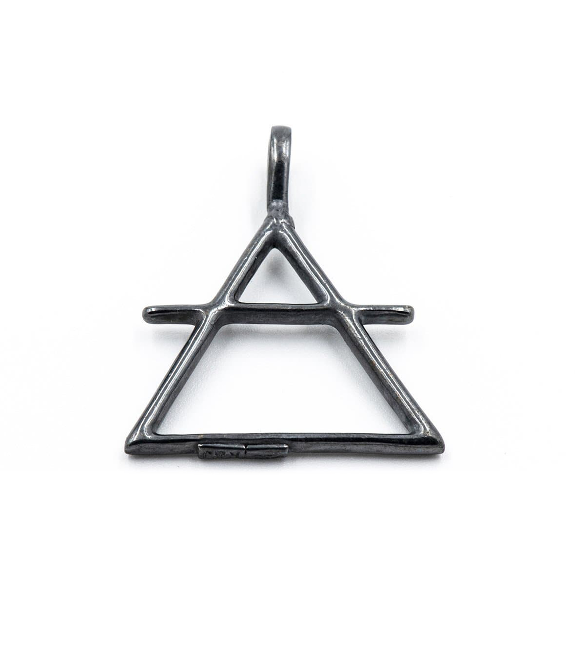 Rock & Jewel Dije en plata .925 Triangle Dark Unisex - El Palacio de Hierro