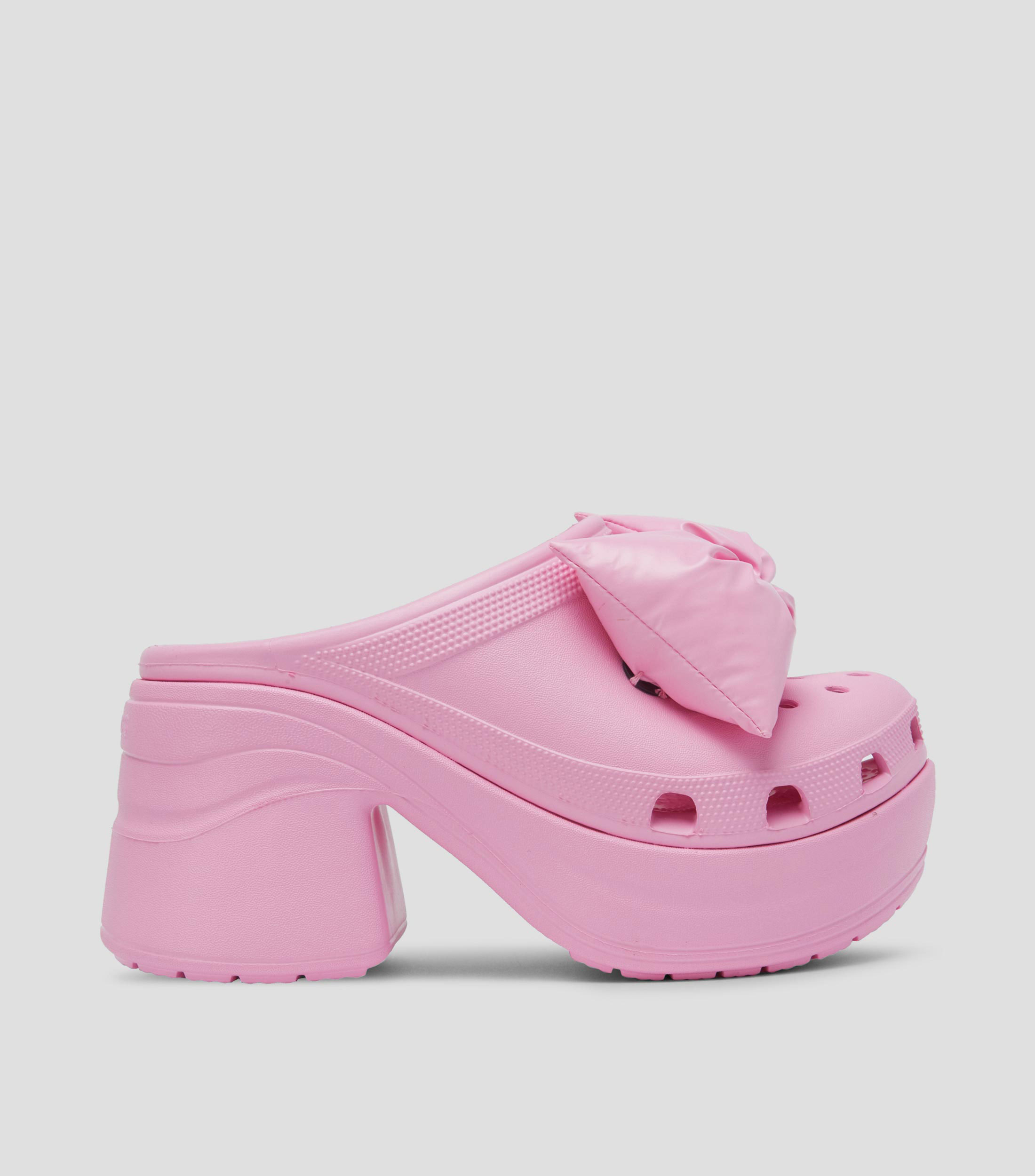 Crocs: Sandalias con tacón alto y plataforma Siren Bow Mujer | El ...