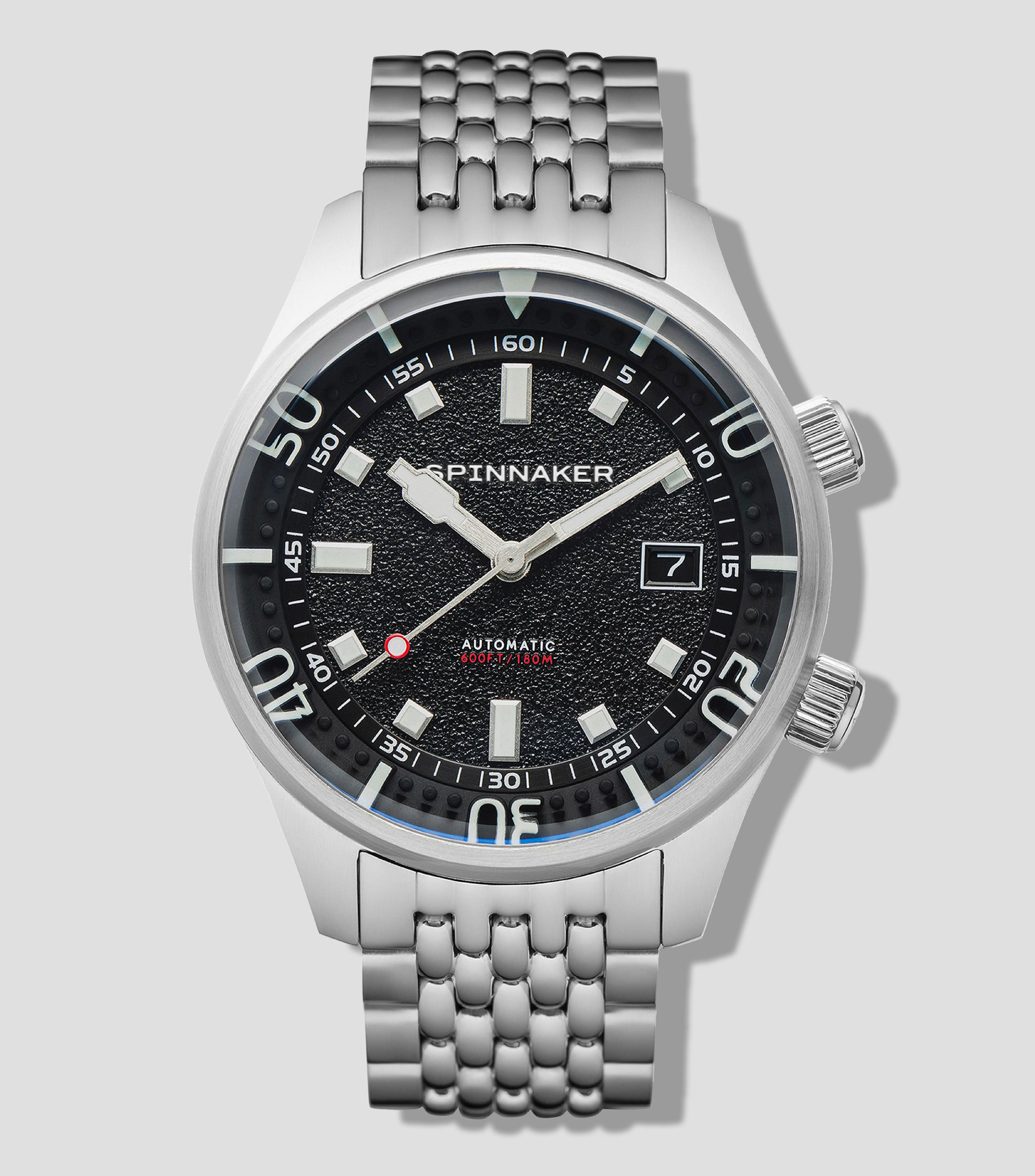 Spinnaker: Reloj para Hombre Bradner casual plateado, negro petróleo ...