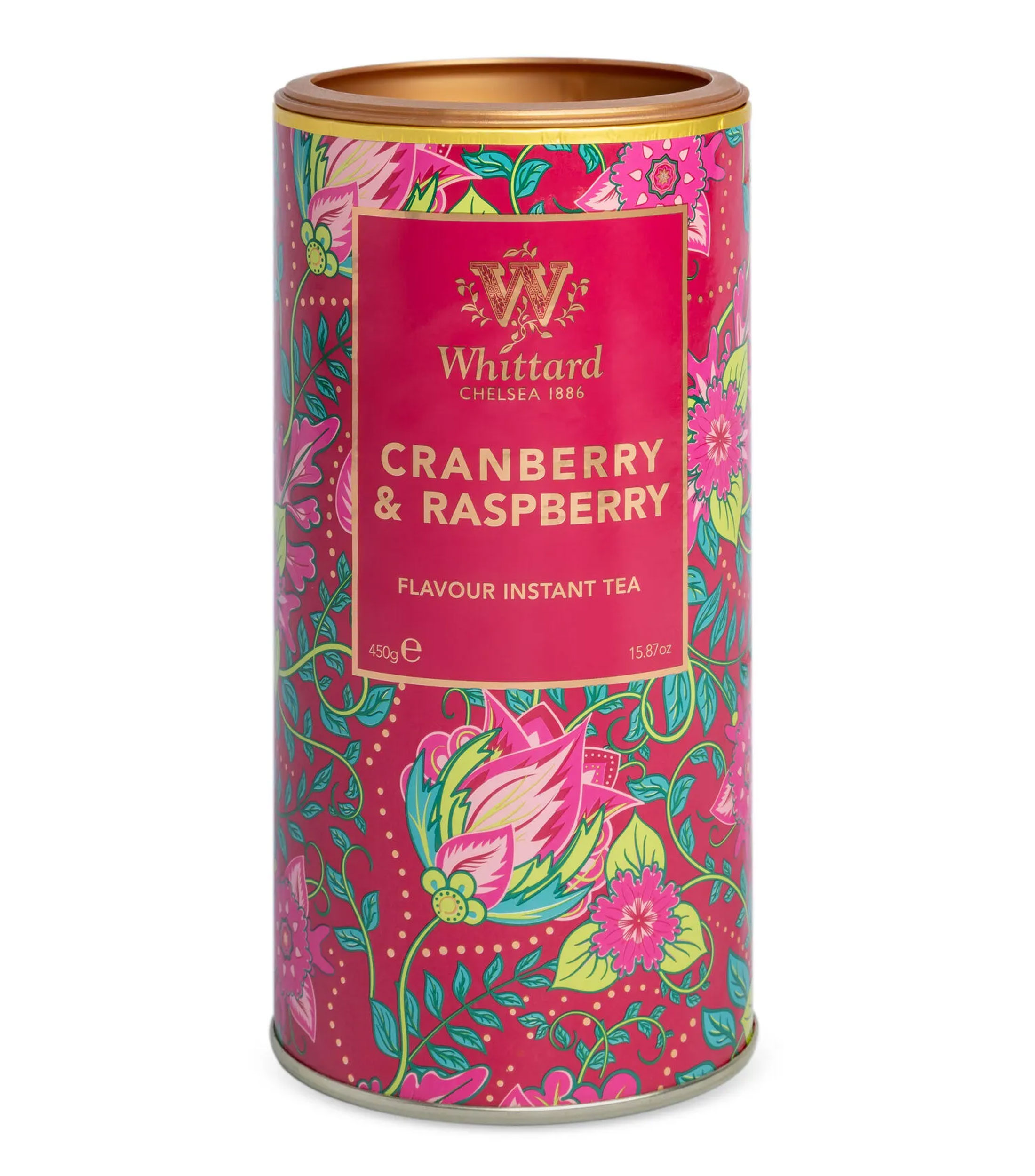 Whittard Té Cranberry raspberry Instant, 450 g - El Palacio de Hierro