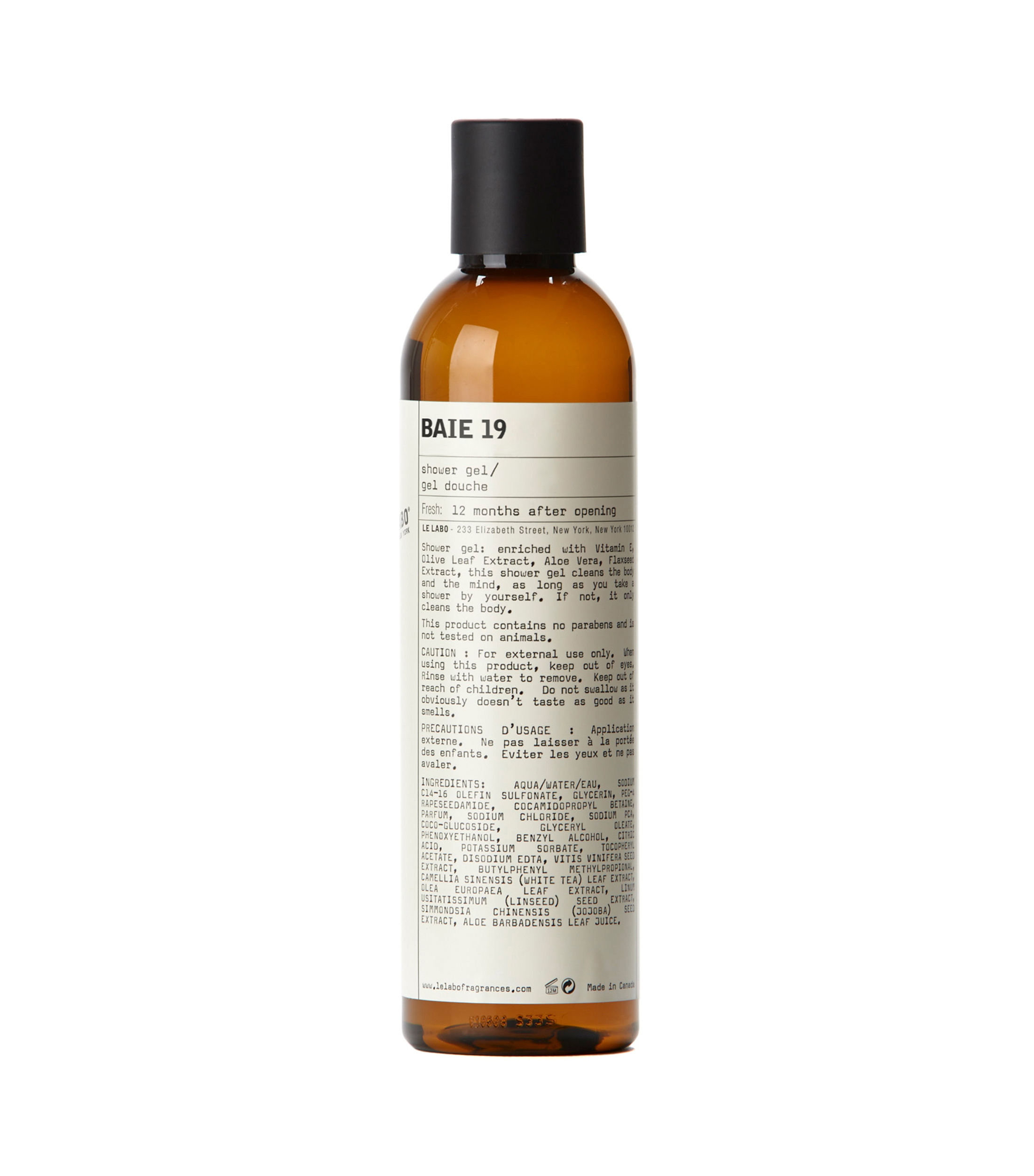 Le Labo: Gel de ducha Baie 19, 237 ml Unisex | El Palacio de Hierro