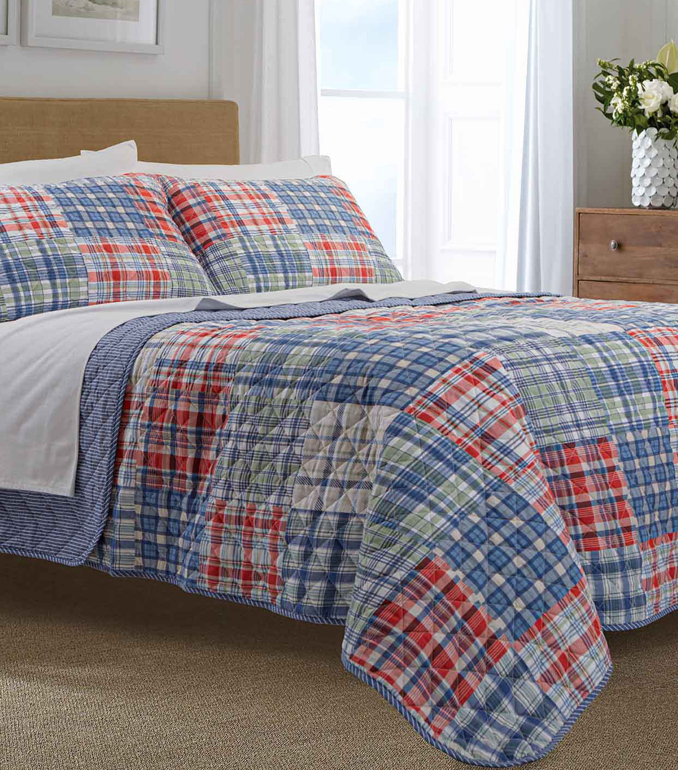 Nautica: Juego de Colcha Individual en algodón Raeford Multicolor | El ...