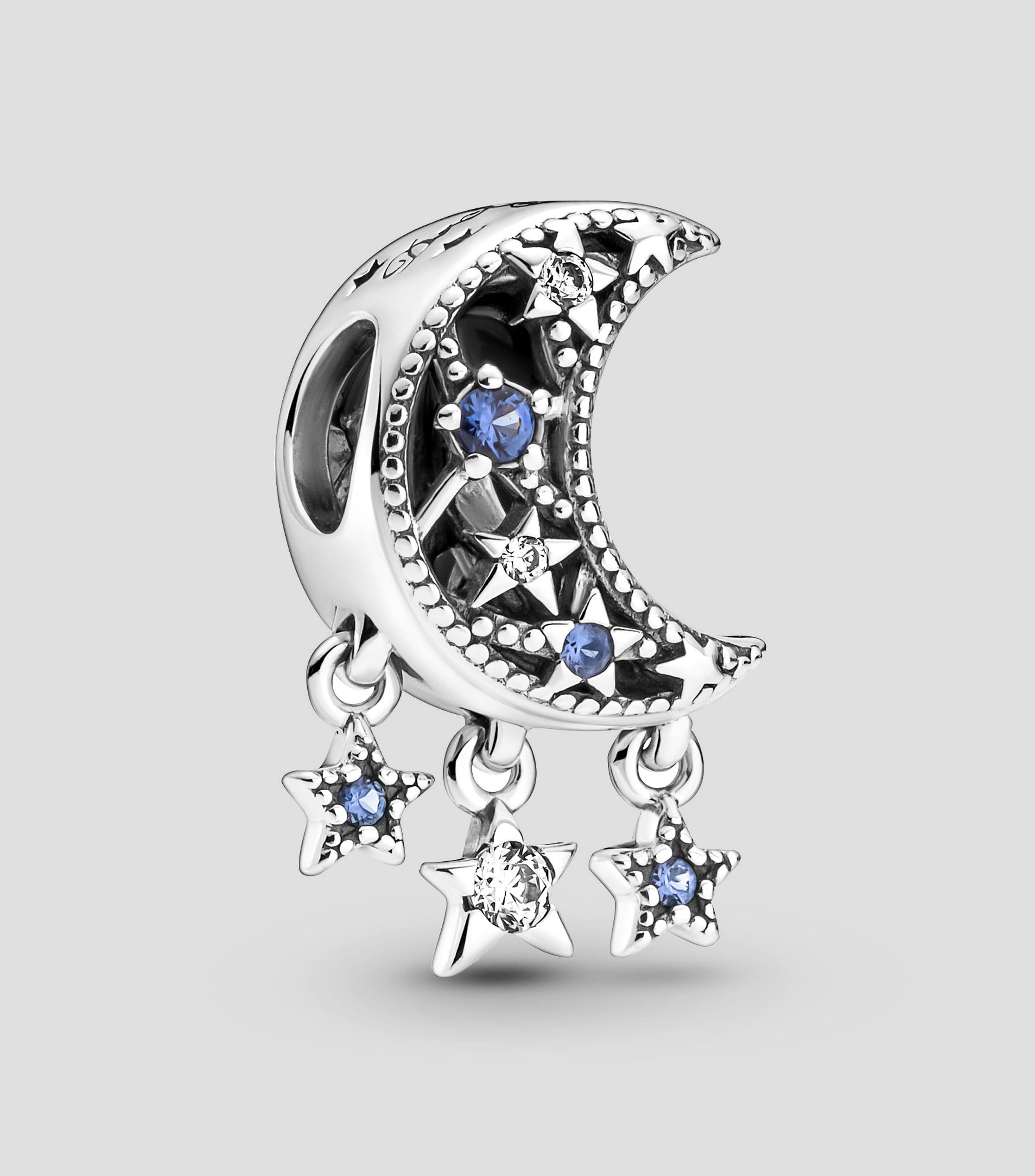 Pandora Charm en Plata Estrella y Luna Creciente con Zirconitas Cúbicas ...