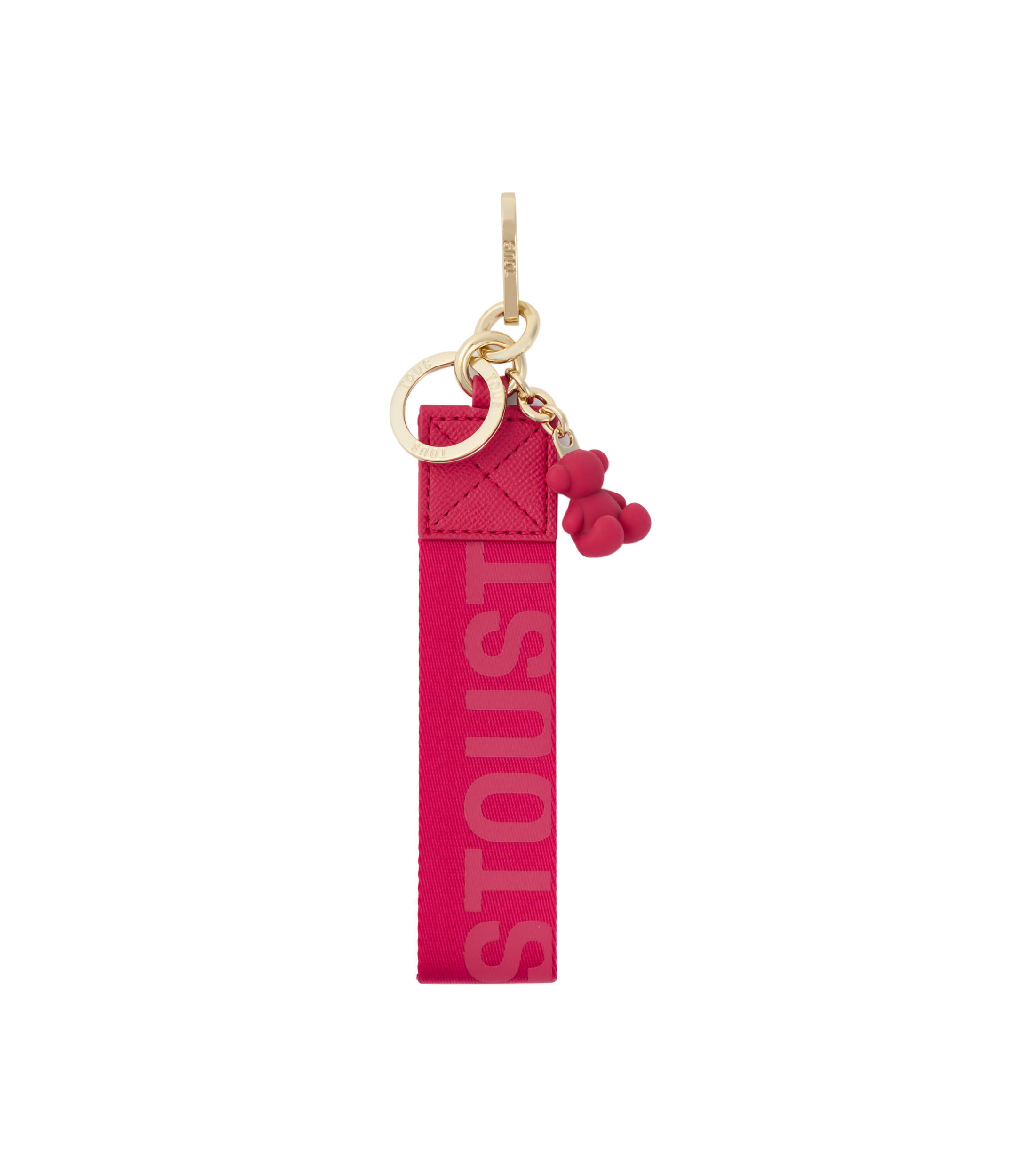 Tous: Llavero fucsia Webbing Bold Bear Mujer | El Palacio de Hierro