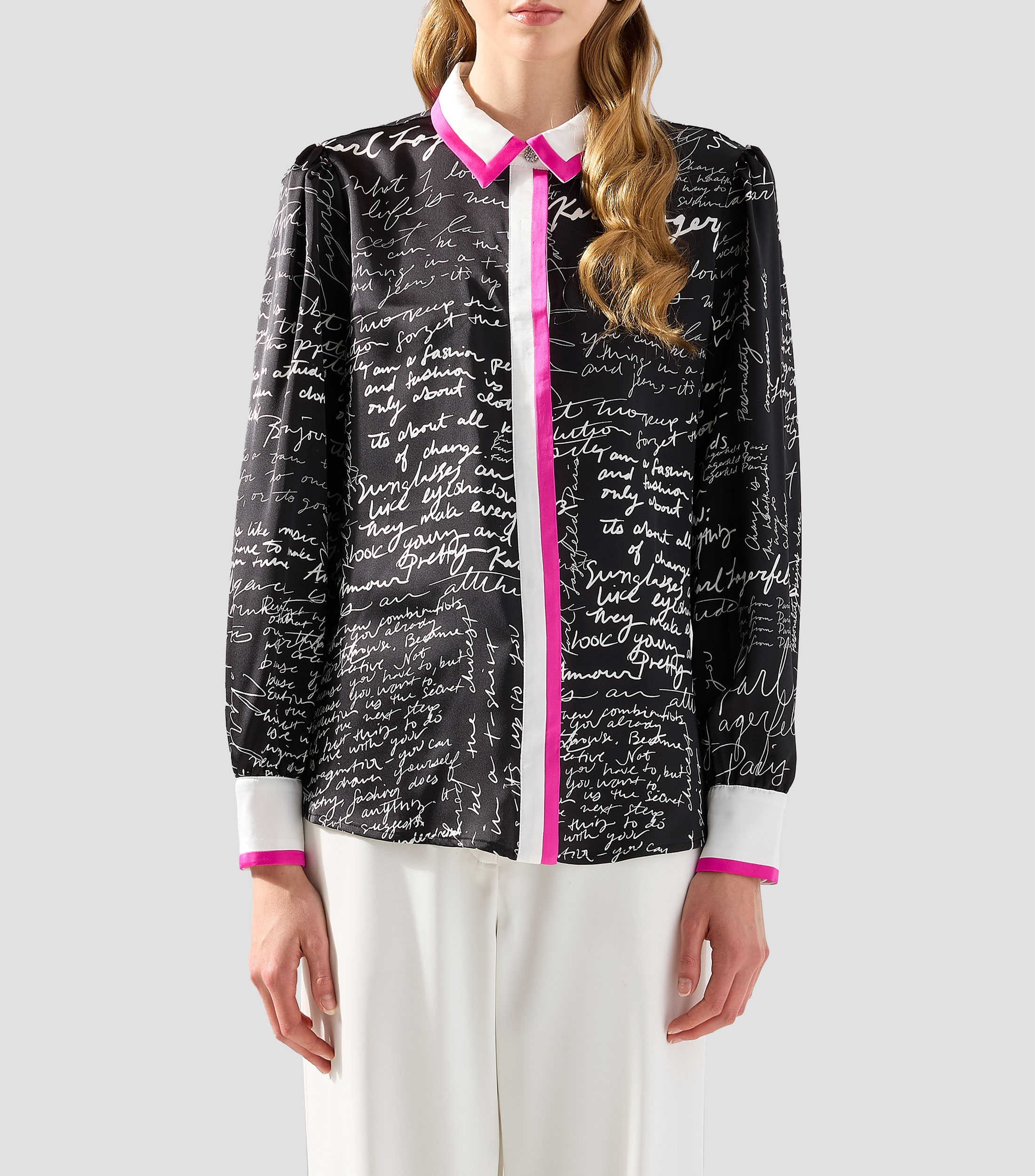 Karl Lagerfeld Camisa con estampado manga larga Mujer |El Palacio de Hierro