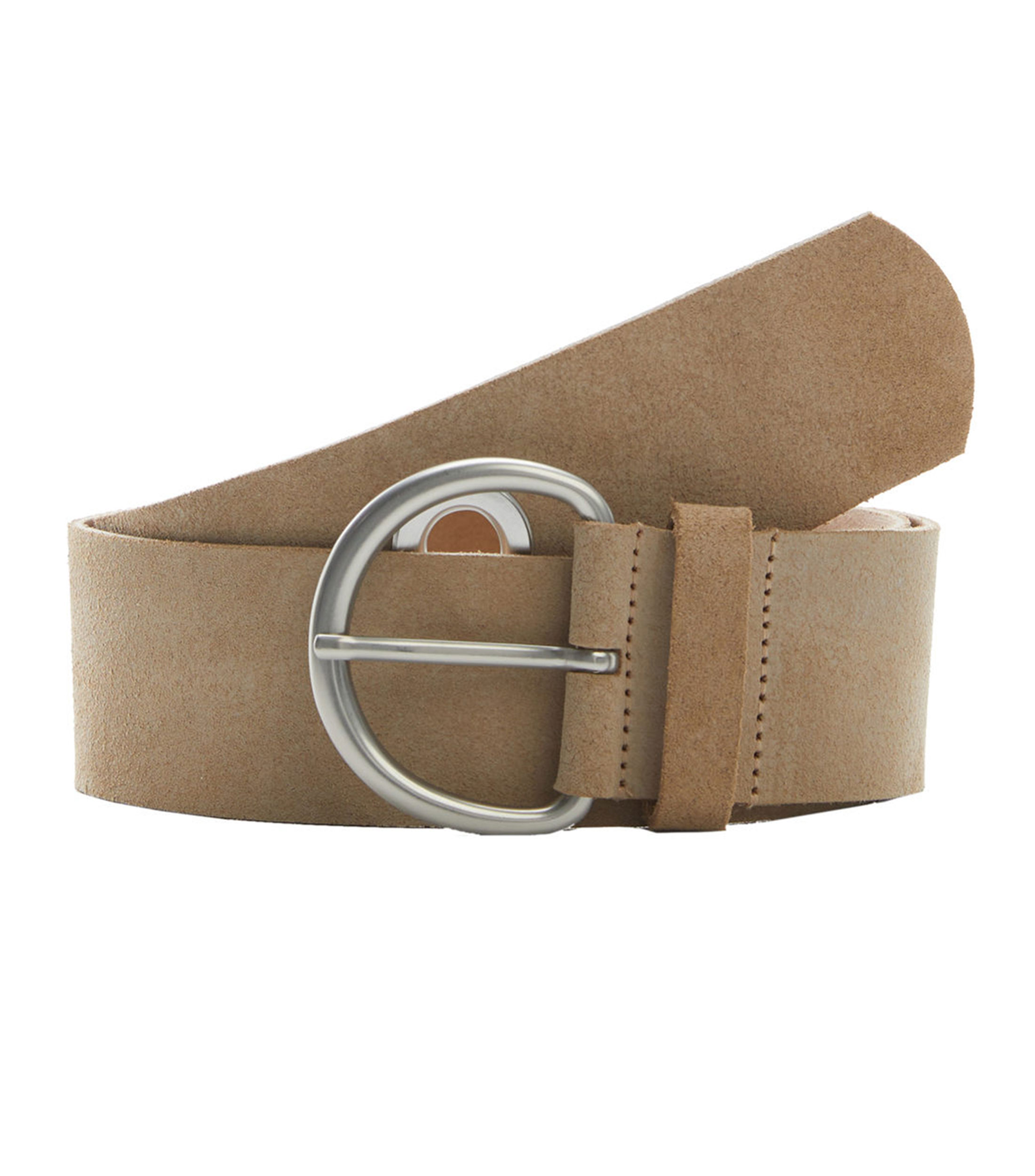 Mango: Cinturón beige liso en piel Mujer | El Palacio de Hierro