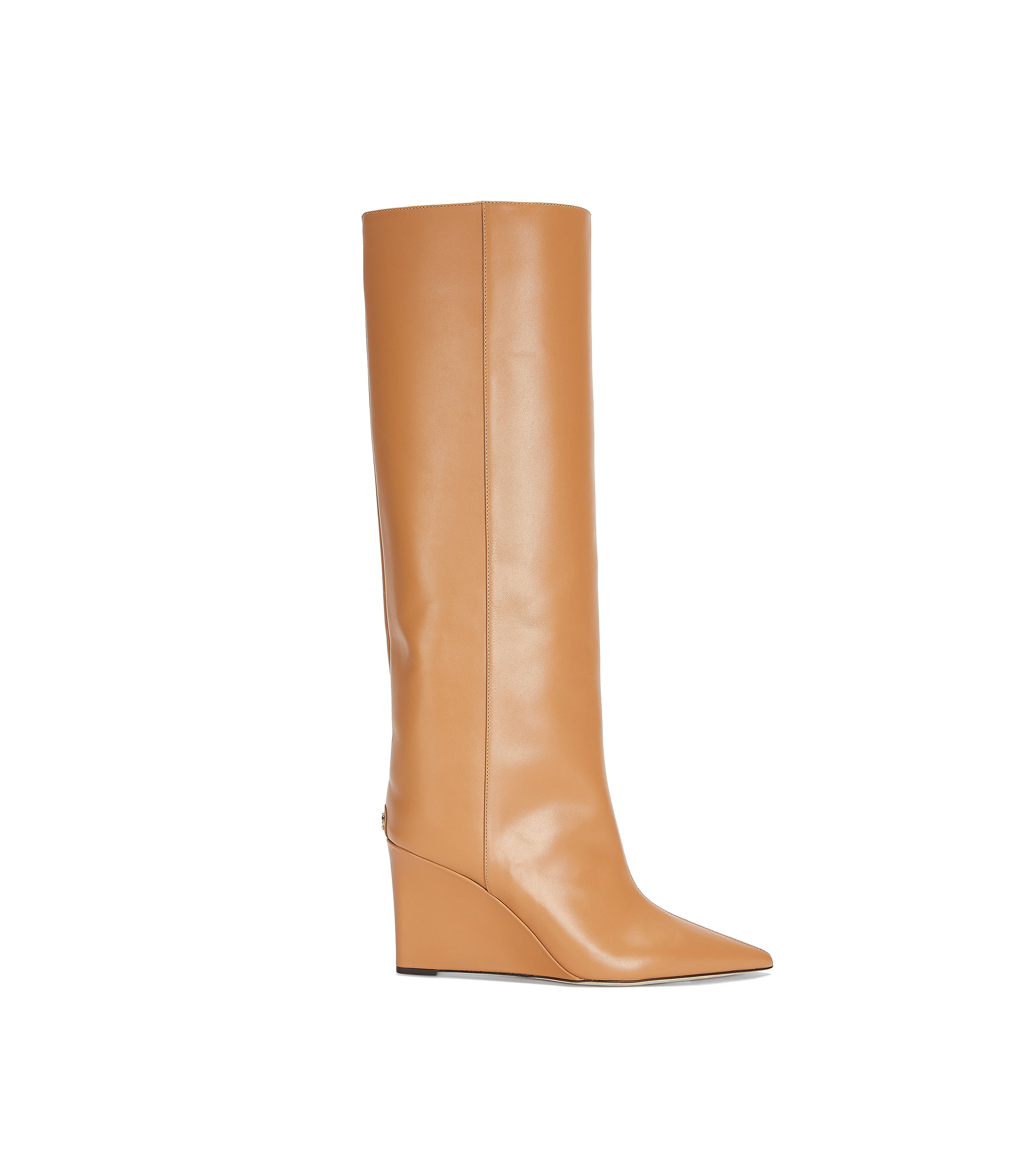 Jimmy Choo: Botas largas Blake KB 85 en piel con tacón alto delgado ...