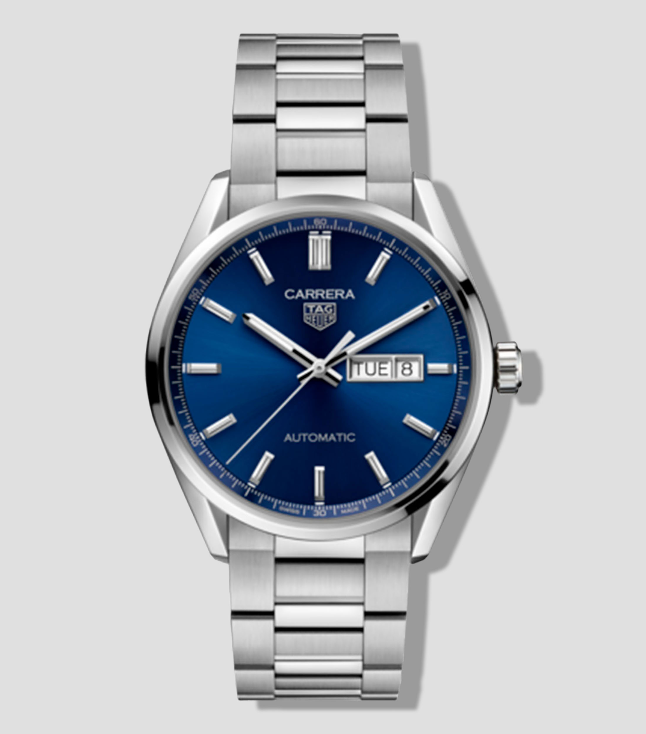TAG Heuer Reloj para Hombre Carrera de Vestir, Plateado, Azul - El ...