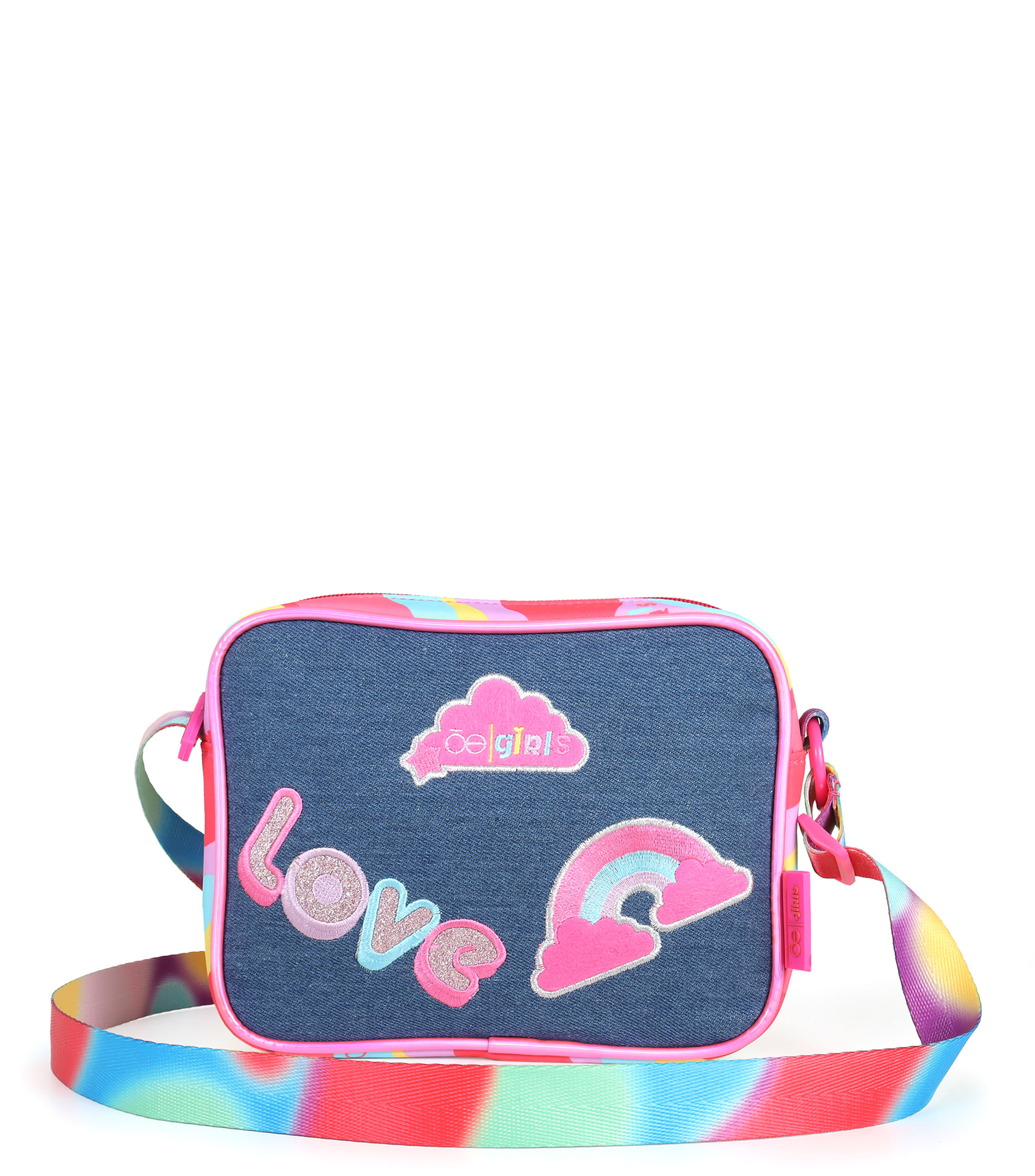 Clóe: Bolso crossbody multicolor con detalles de la marca Niña | El ...