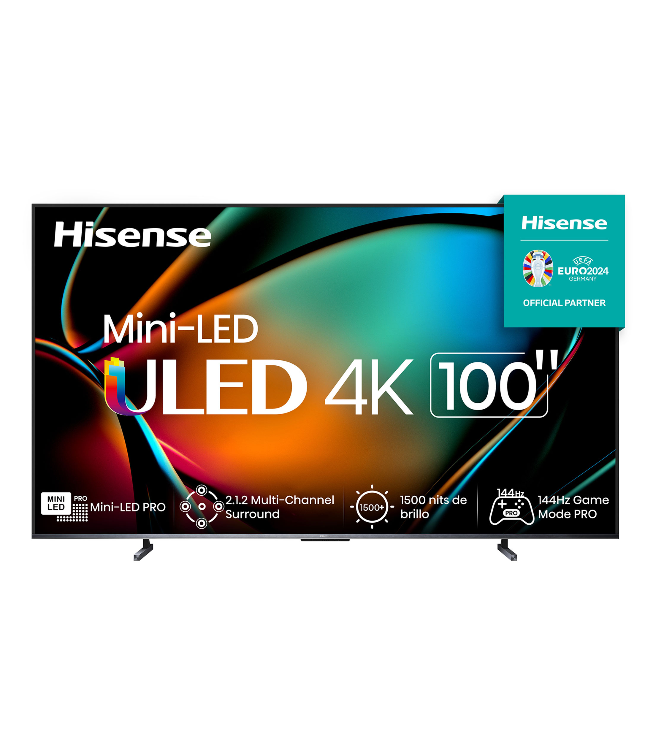 Hisense: Pantalla 100 Pulgadas Plana Mini LED, 4K, Google TV, 100U8K ...