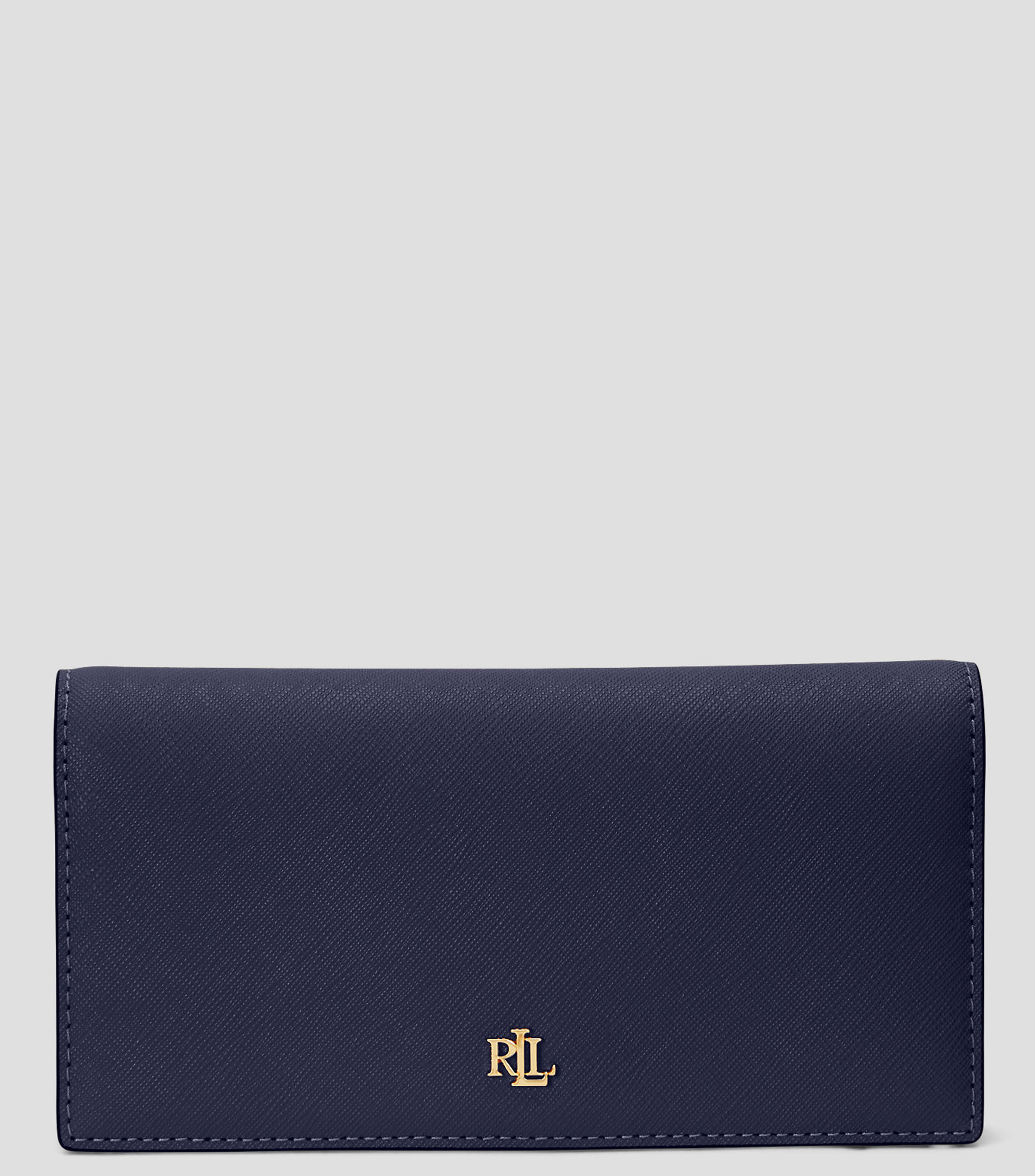 Lauren Cartera Slim Wallet en piel azul Mujer |El Palacio de Hierro