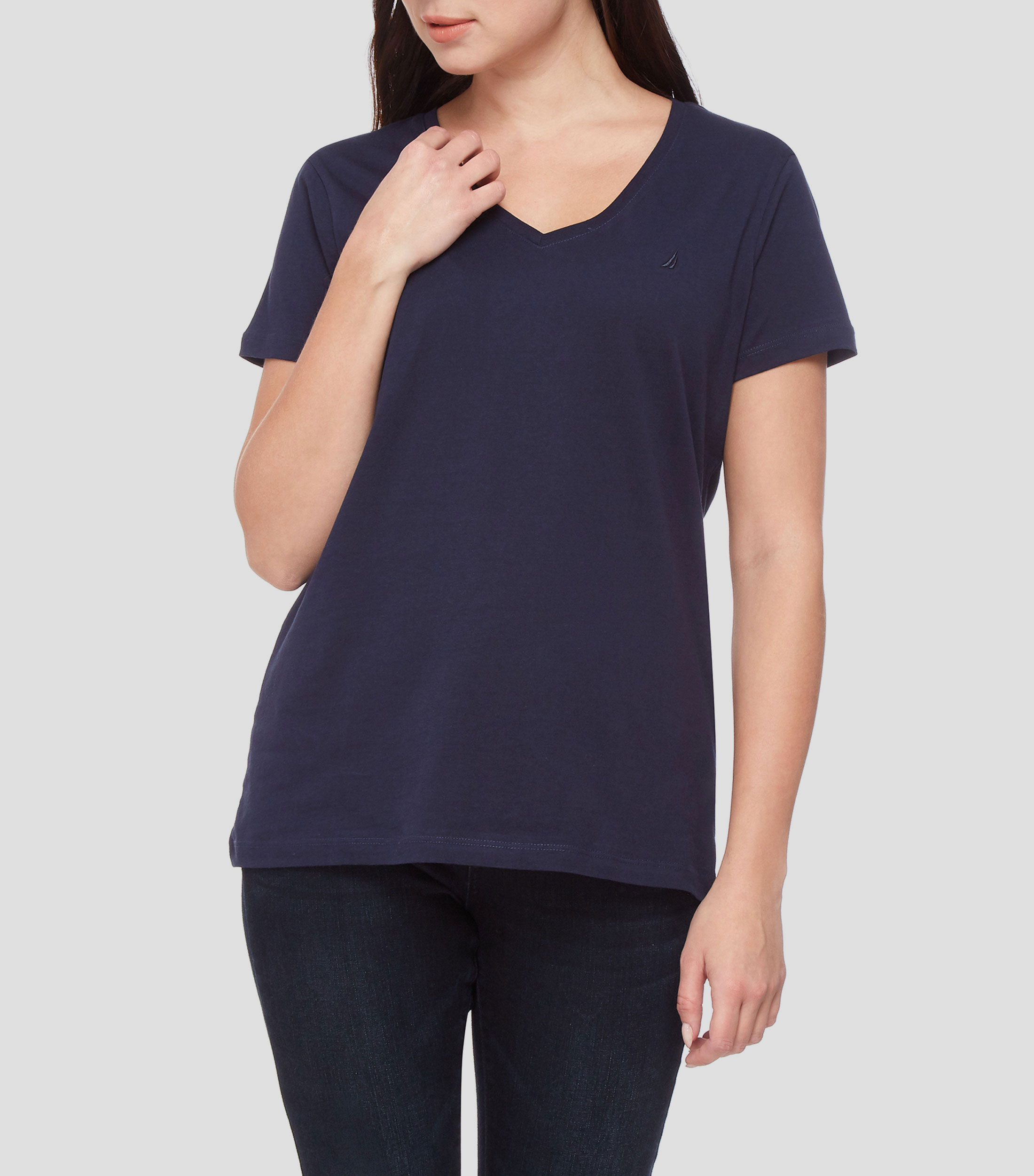 Nautica: Playera azul marino manga corta Mujer | El Palacio de Hierro