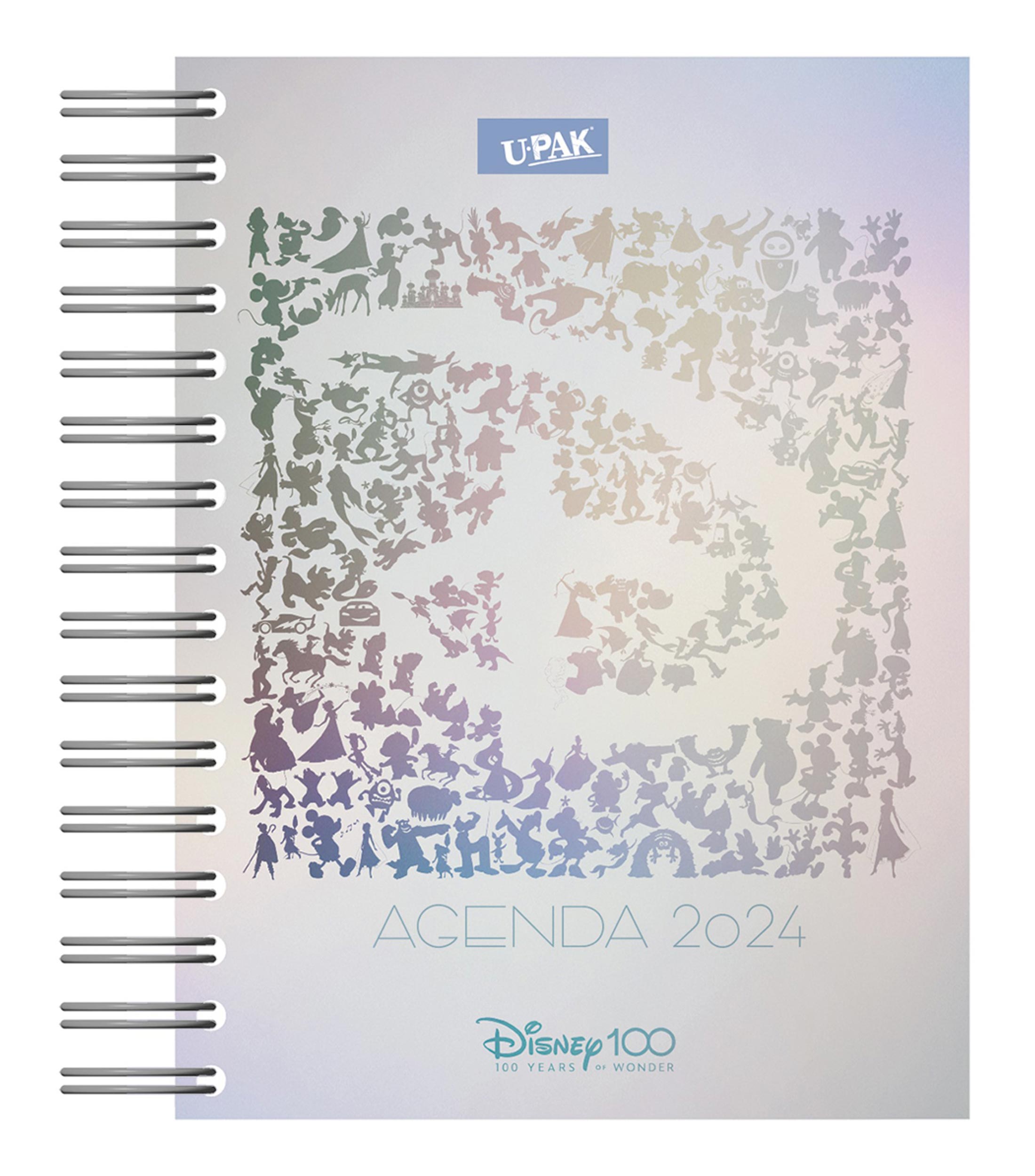 Upak Agenda 2024 Premium Disney 100 años 336 páginas - El Palacio de Hierro